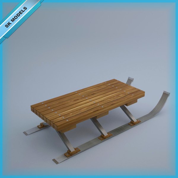 3d model snow sledge