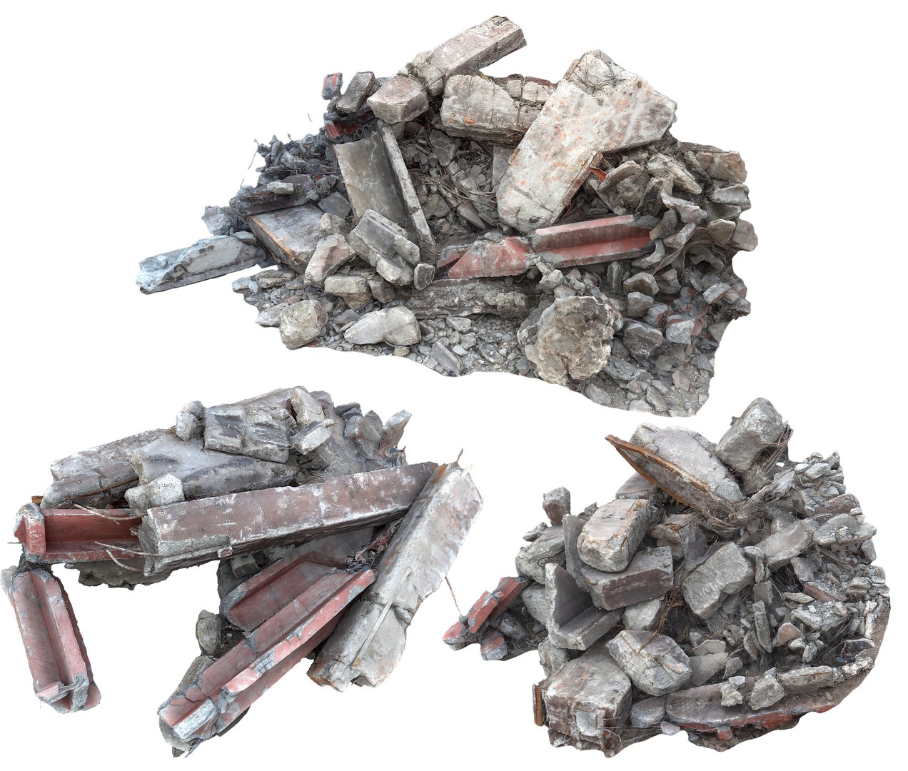 Urban Concrete Rubble Pack – 3d Models 3D Model - TurboSquid 2389452