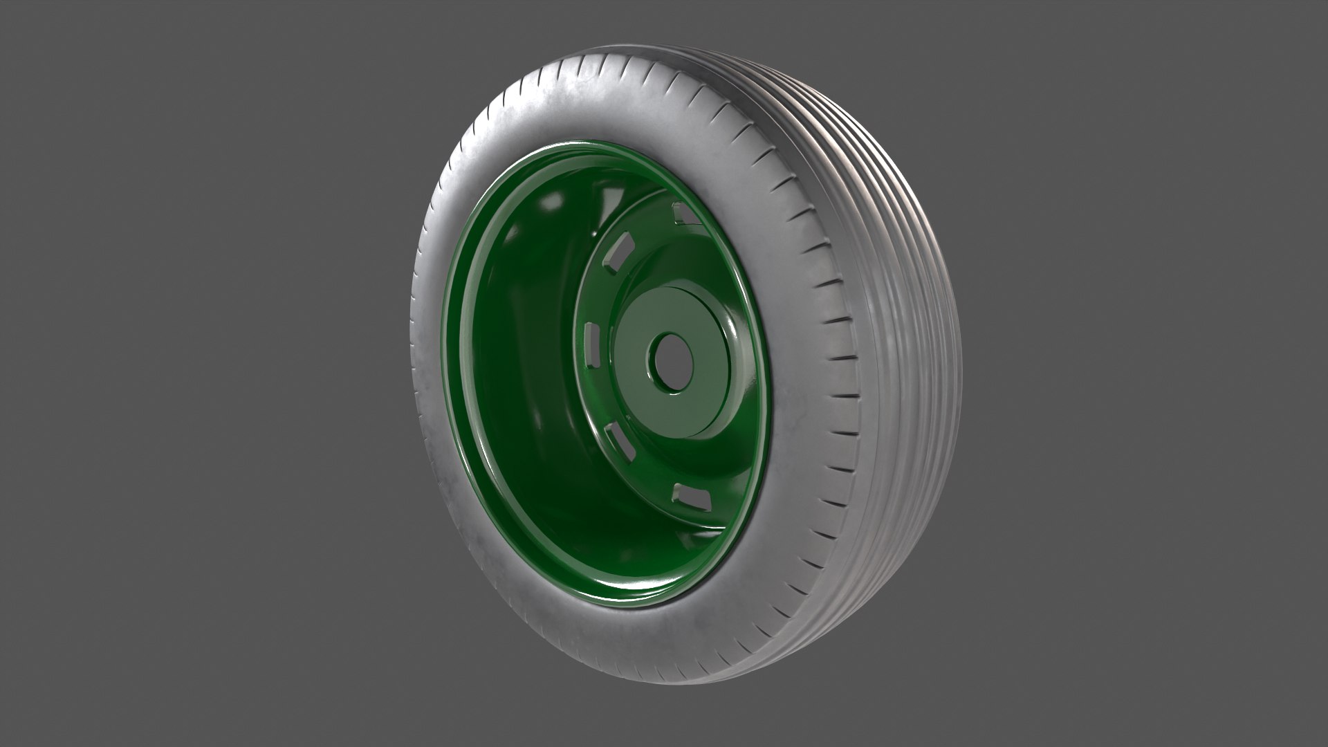 Classic Wheel GREEN 3D model - TurboSquid 2053903