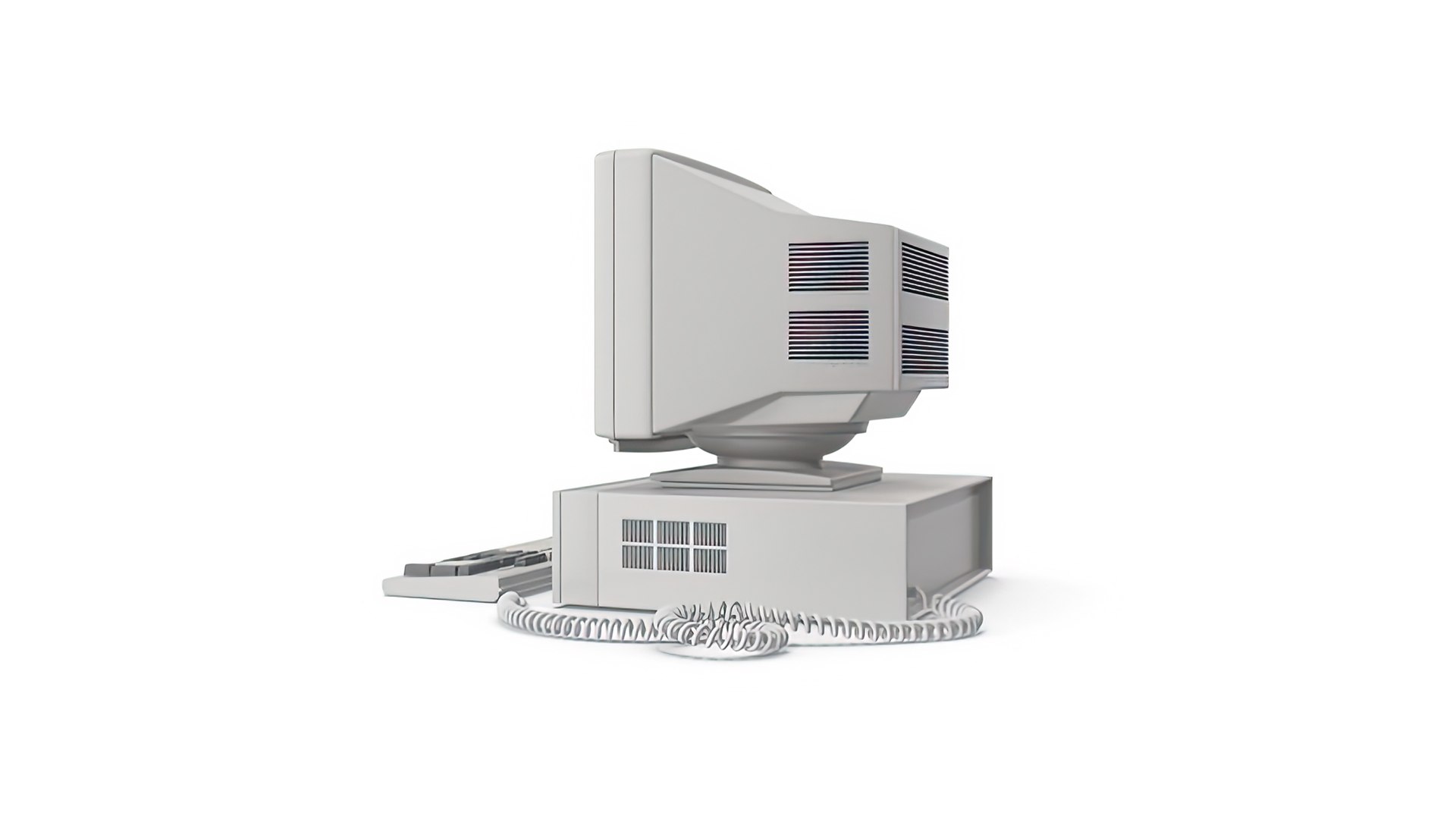 Vintage Desktop PC 3D Model - TurboSquid 2296669
