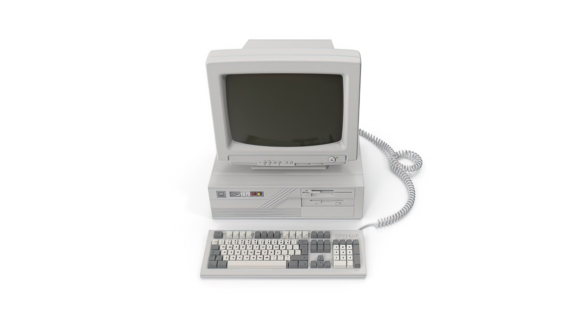 Vintage Desktop PC 3D Model - TurboSquid 2296669