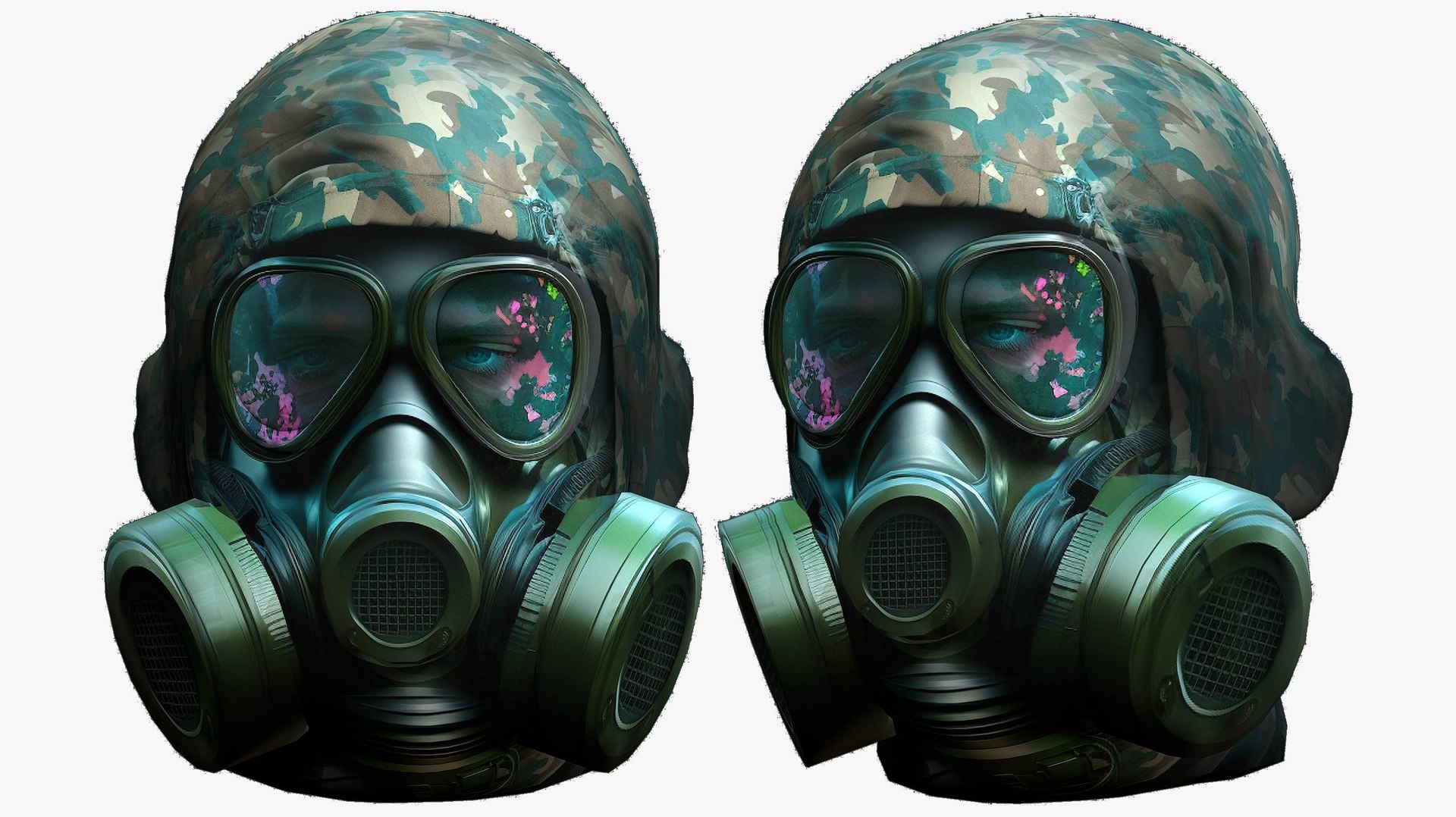 Gas Mask Protection Plastic 3D 3D Model - TurboSquid 2040008