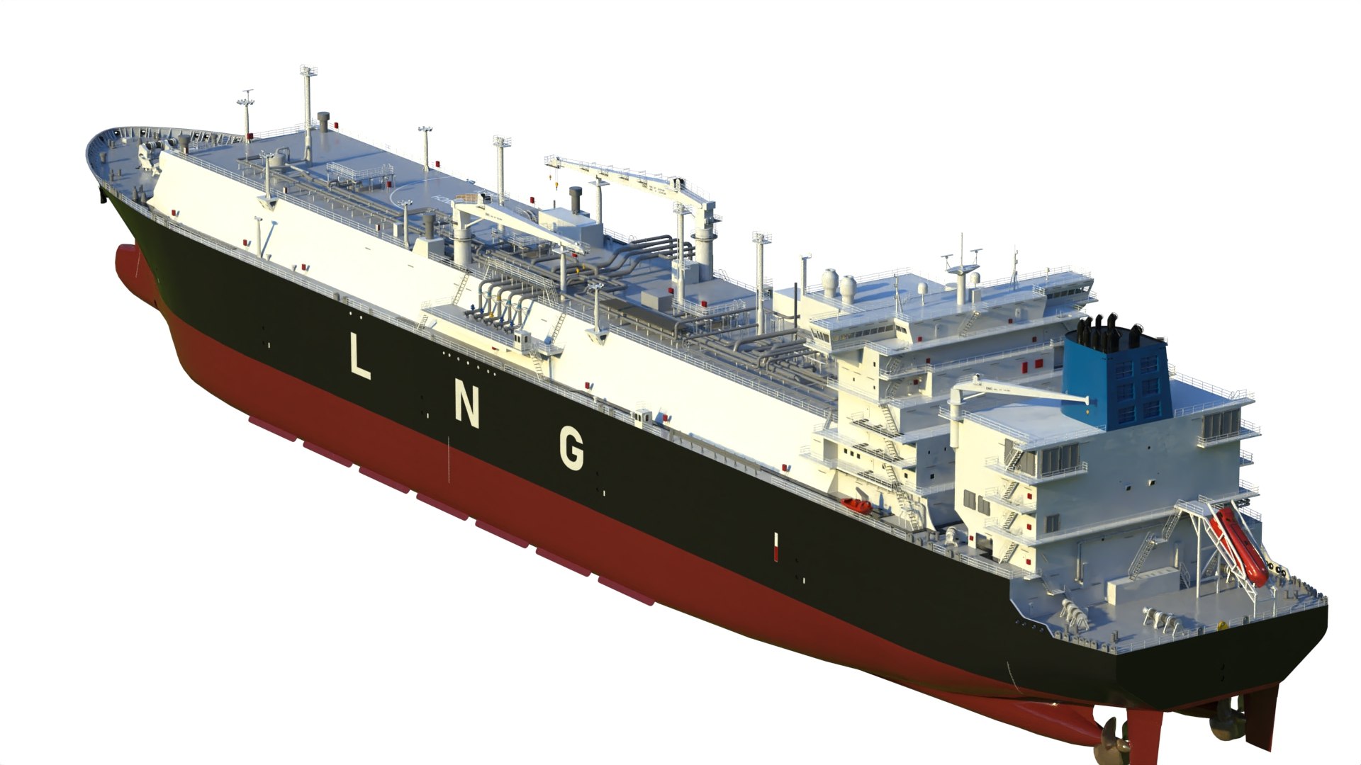 LNG Tanker Model - TurboSquid 2206367