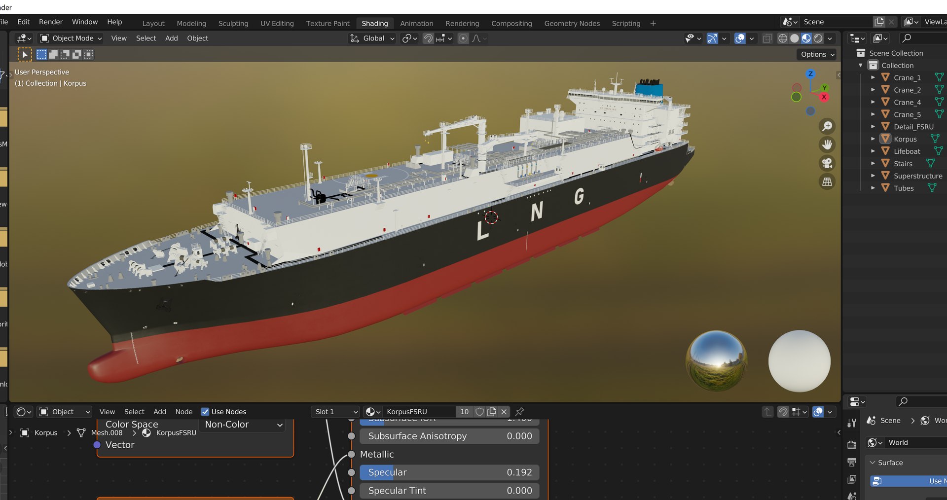 LNG Tanker Model - TurboSquid 2206367