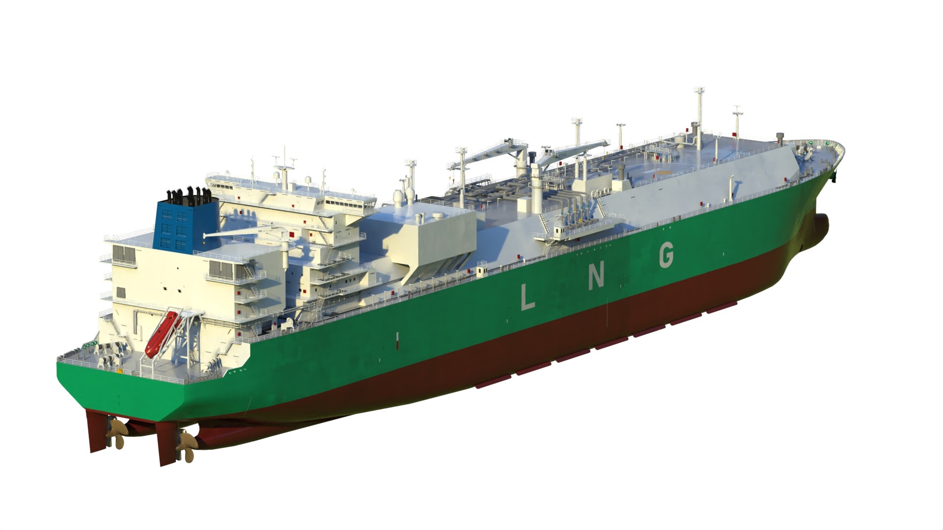 LNG Tanker Model - TurboSquid 2206367