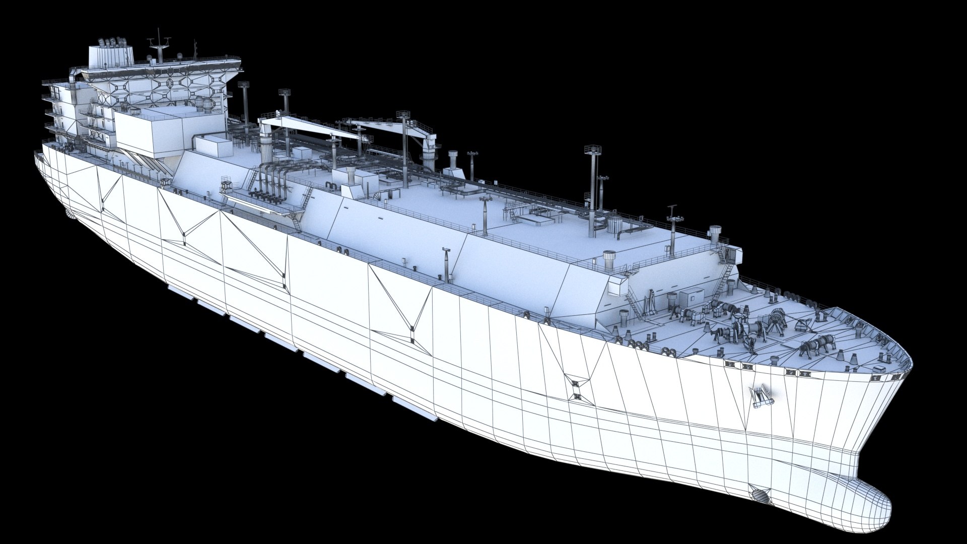 LNG Tanker Model - TurboSquid 2206367