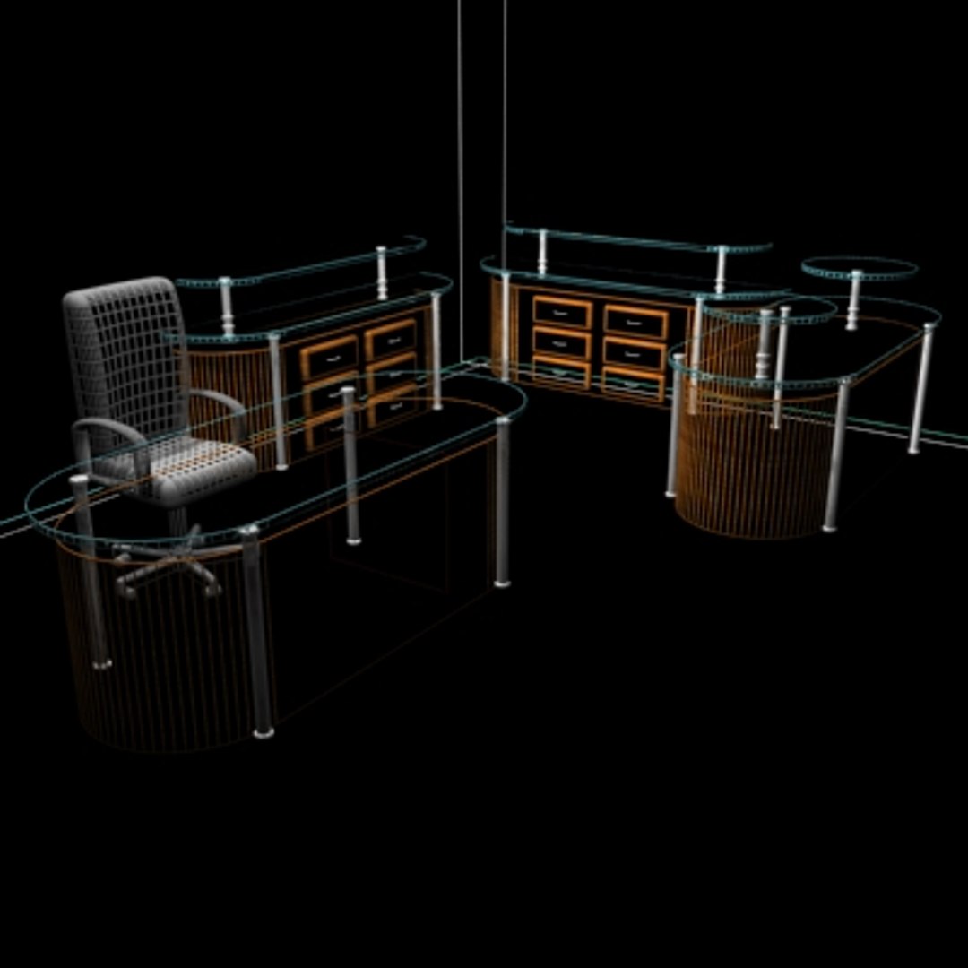 Desk Table Office 3d Max