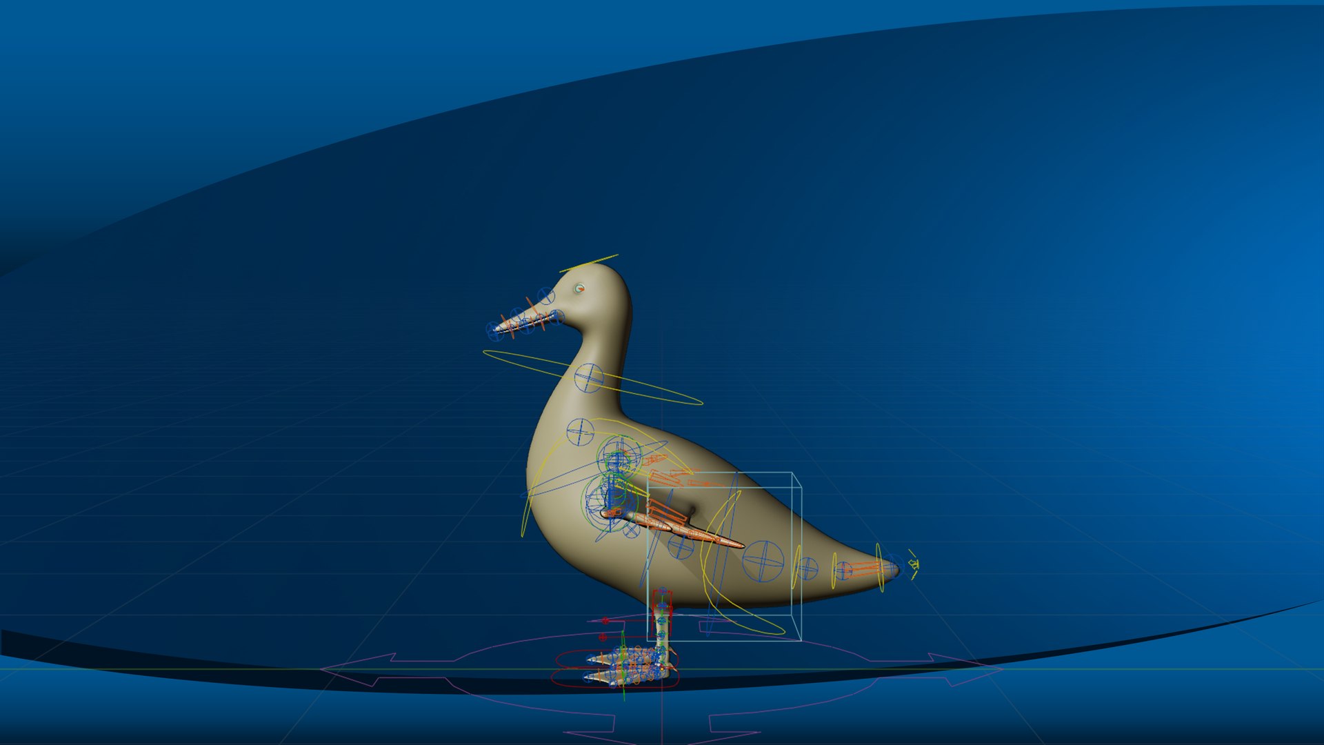 3D Duck 3D Cartoon Rigged Model - Blender - TurboSquid 2222105