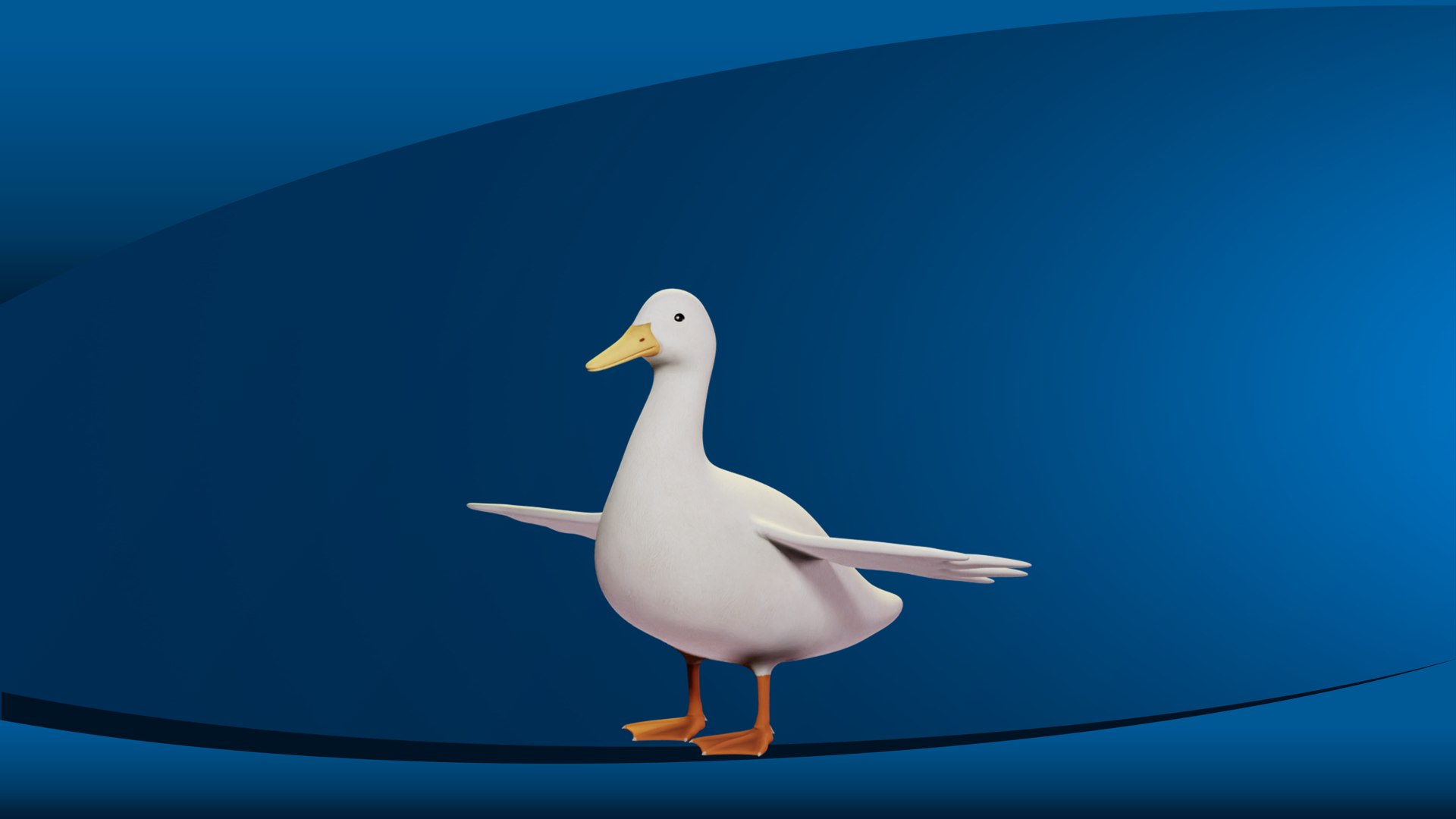 3D Duck 3D Cartoon Rigged Model - Blender - TurboSquid 2222105