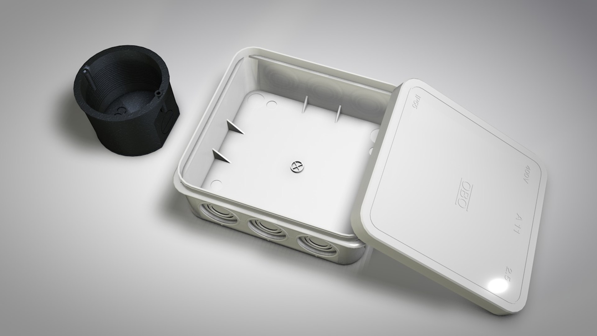 3D recessed box - TurboSquid 1509124