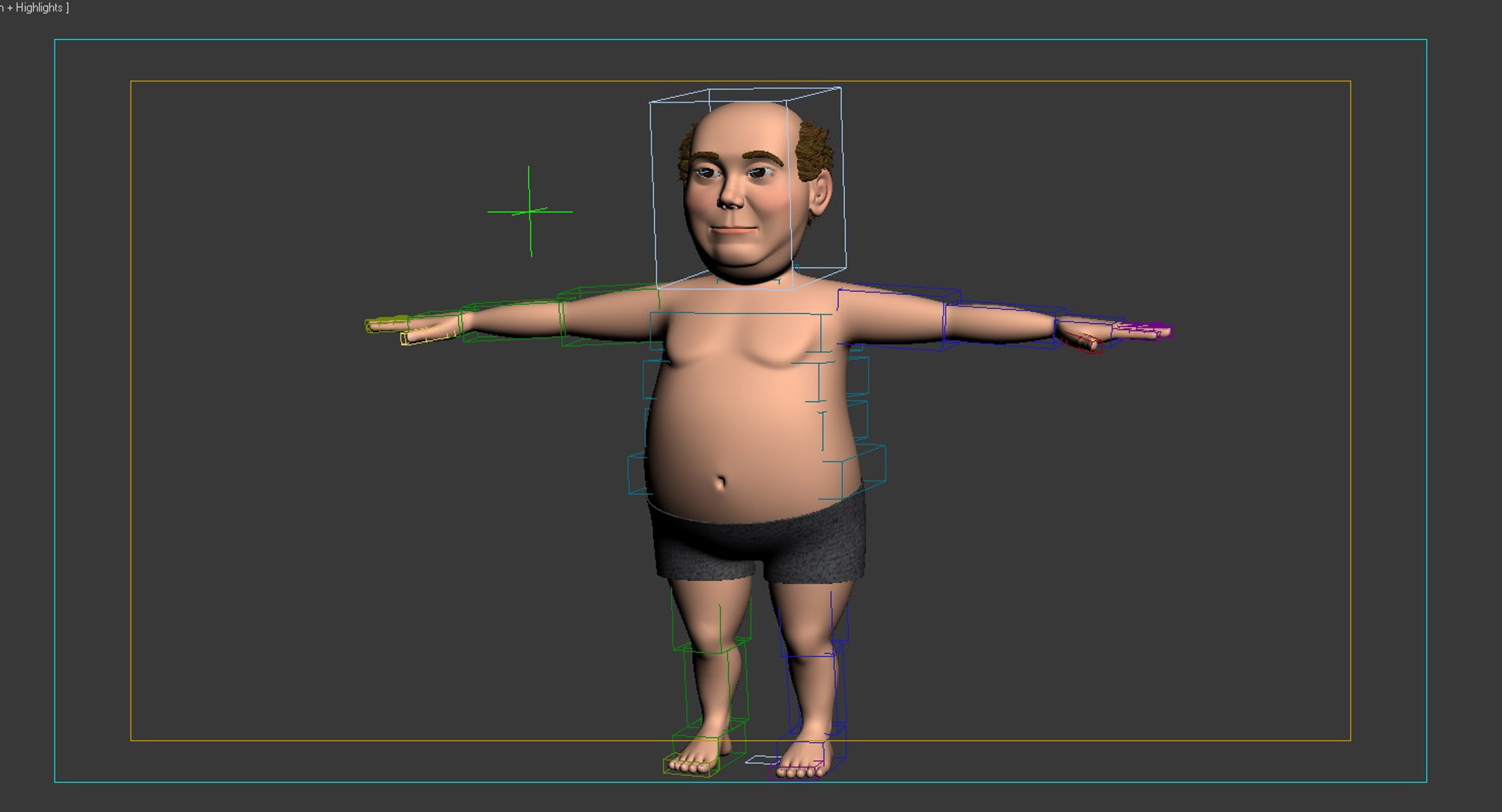 3D Cartoon Fat Guy Rigged Character - TurboSquid 1226599