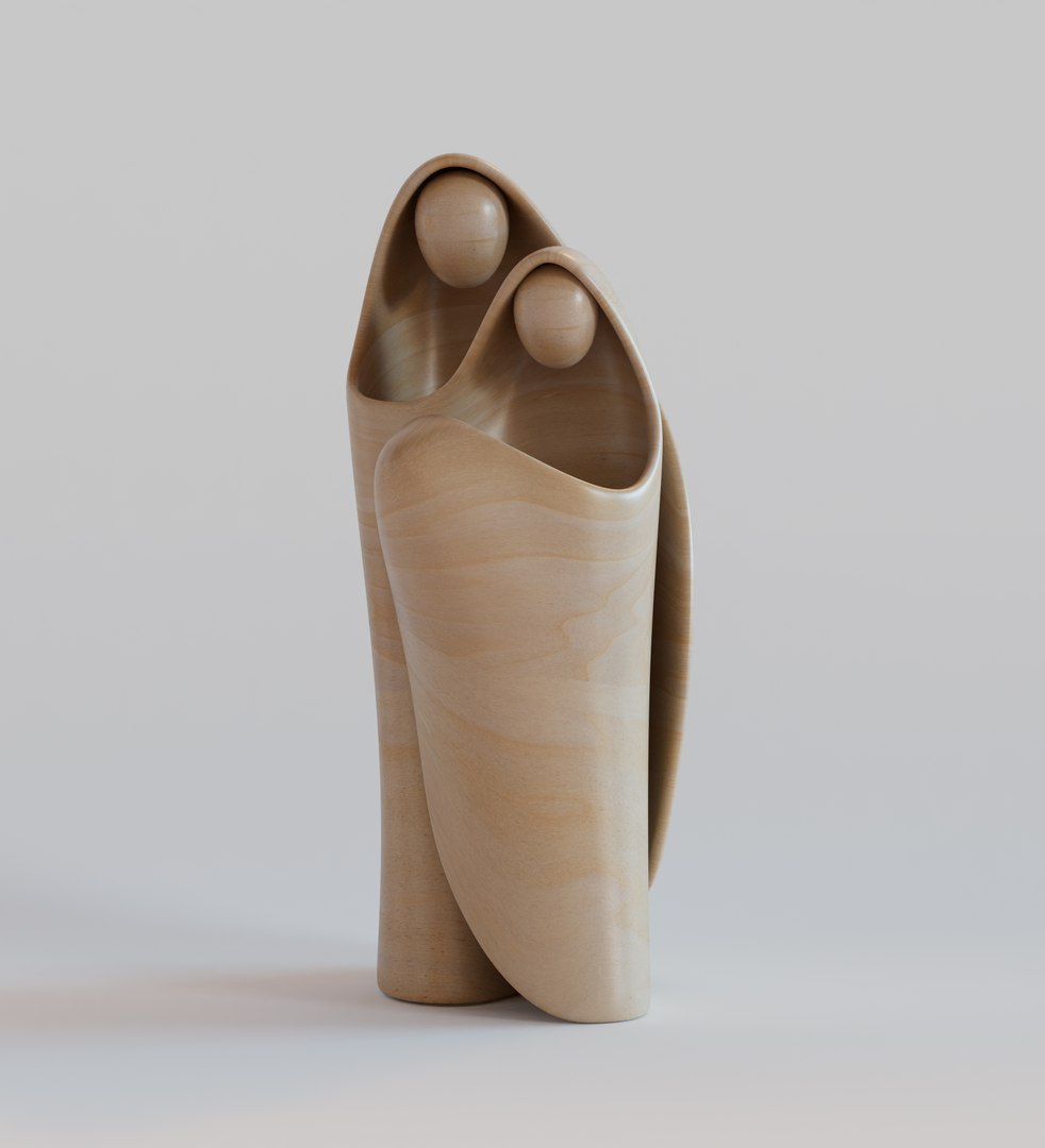 Nativity Father Mother And Baby Carving 3D model - TurboSquid 1949143