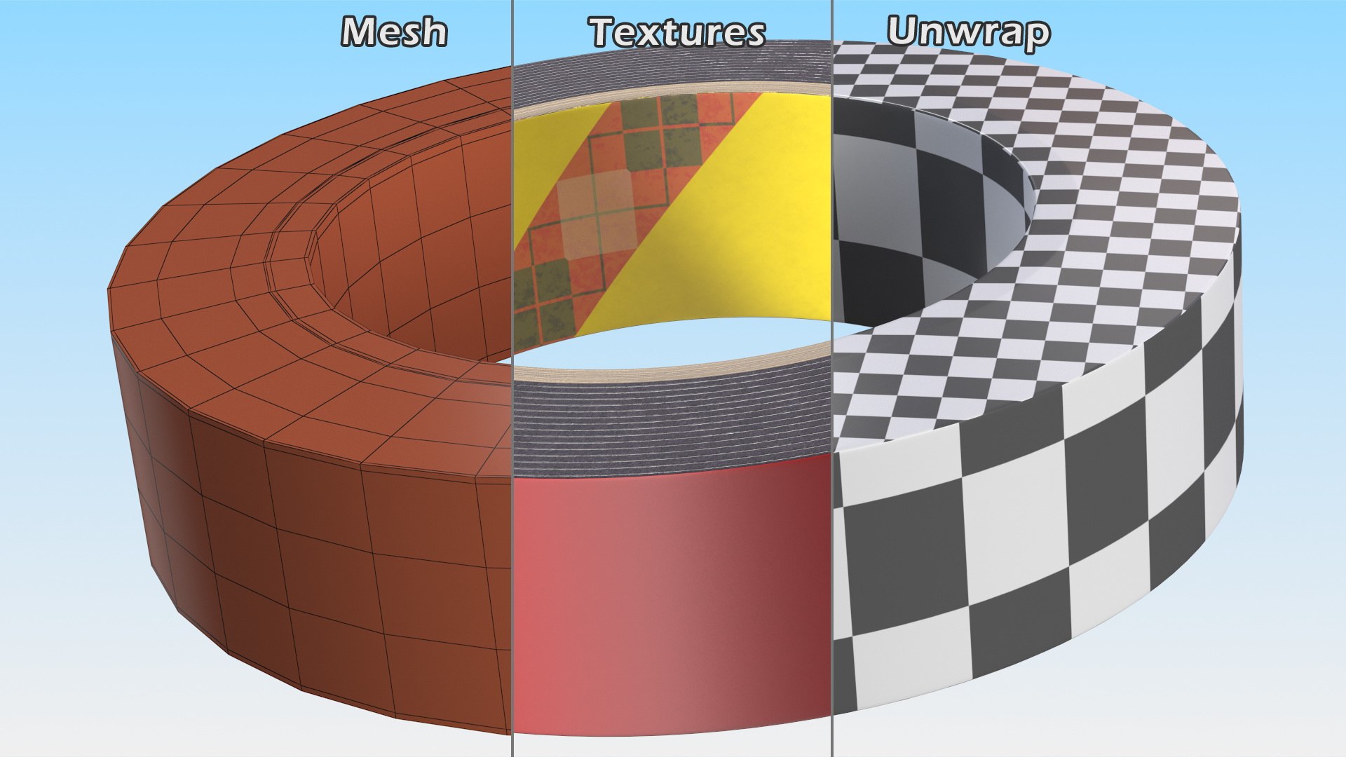 3D Double Sided Acrylic Foam Adhesive Tape Model - TurboSquid 1830860