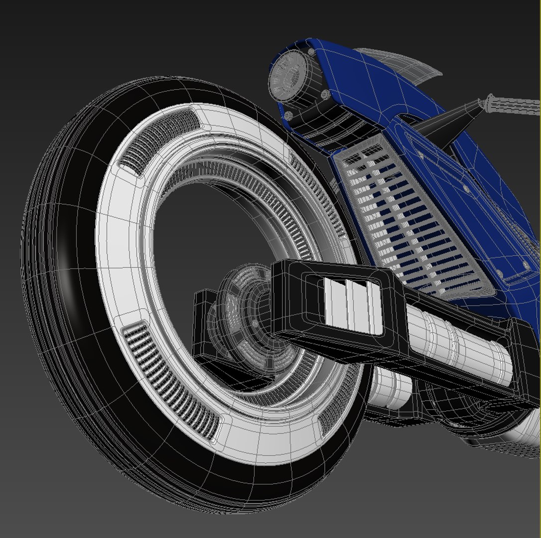 3d futuristic racing bike