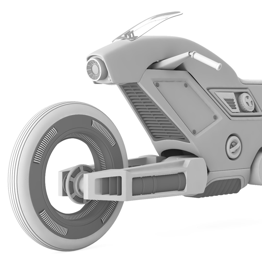 3d Futuristic Racing Bike