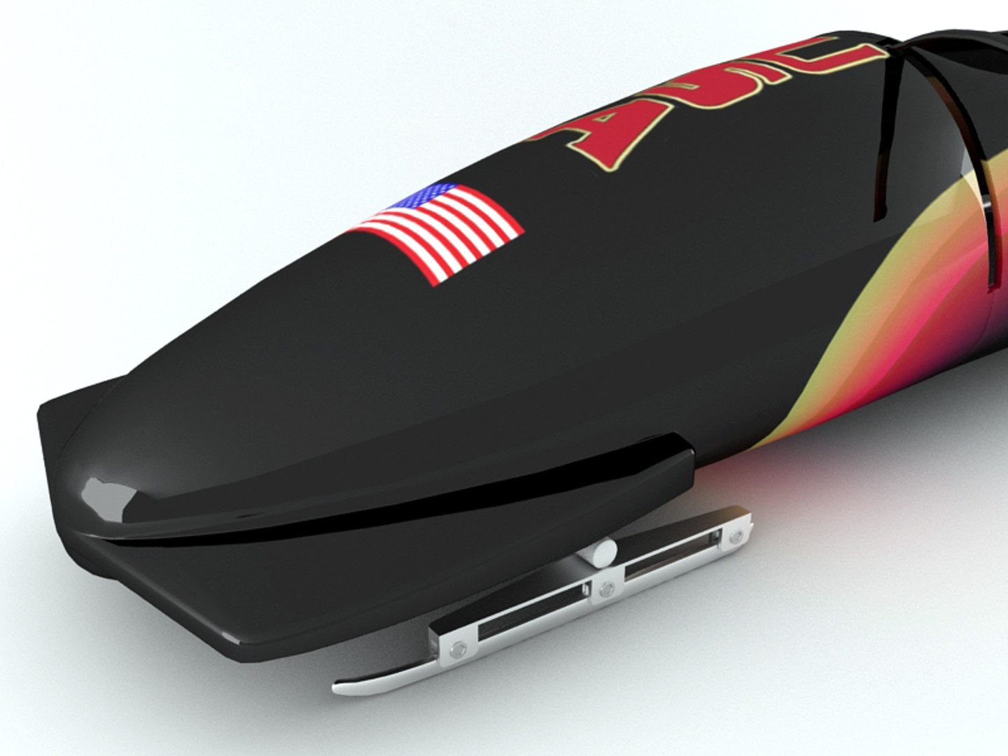 3d Bobsleigh Sled - 4 Model