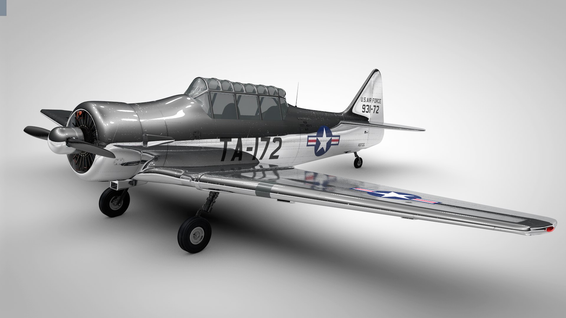 3D T6 Texan Ta 172 Model - TurboSquid 1415641