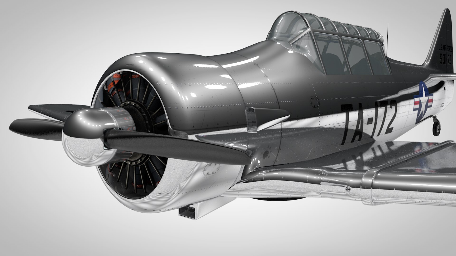3D T6 Texan Ta 172 Model - TurboSquid 1415641