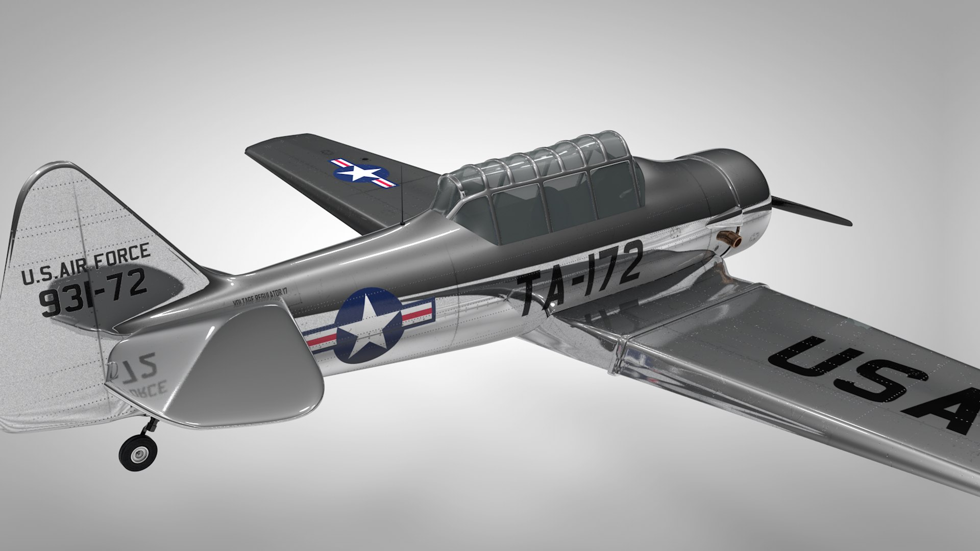 3D T6 Texan Ta 172 Model - TurboSquid 1415641