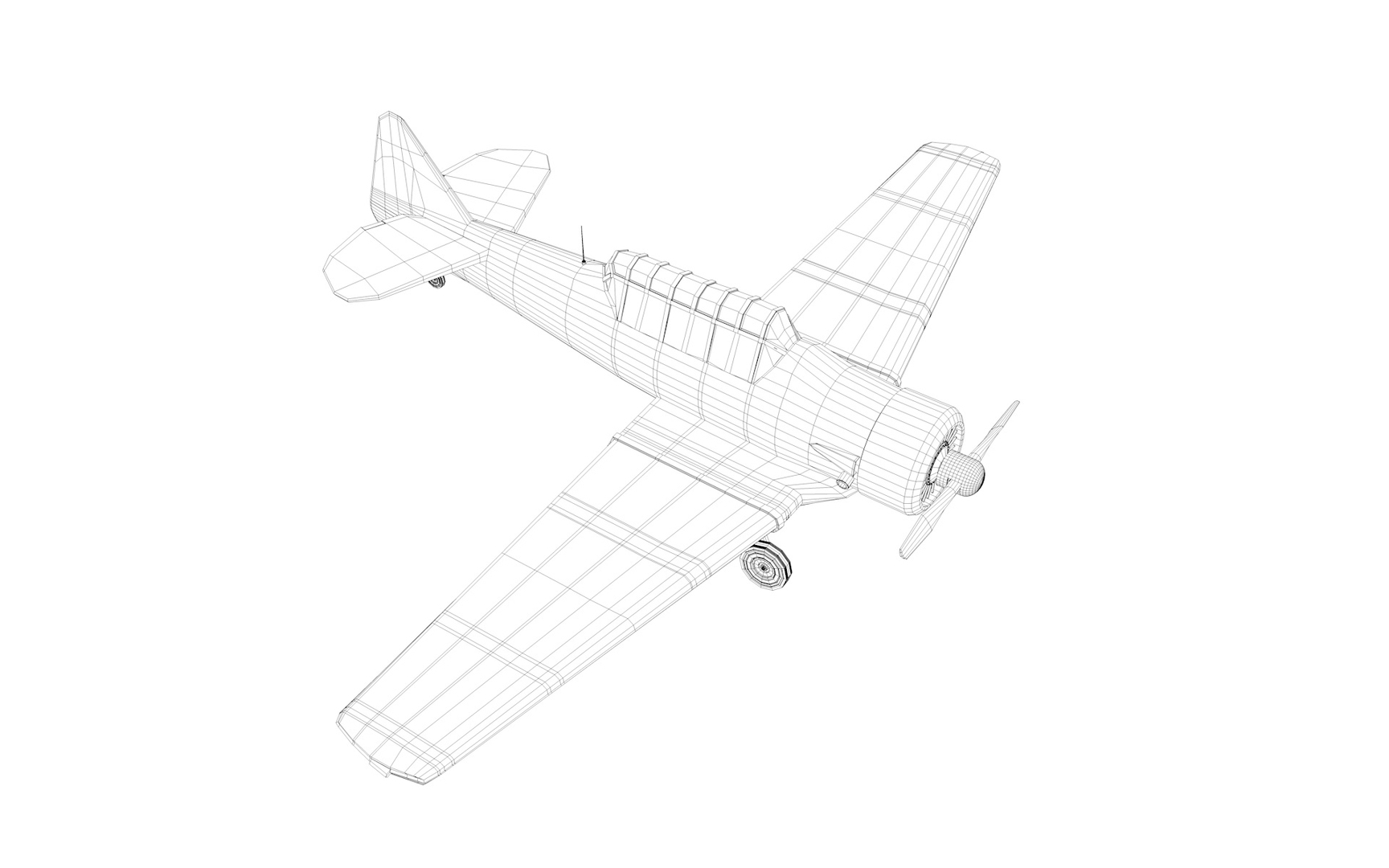 3D T6 Texan Ta 172 Model - TurboSquid 1415641