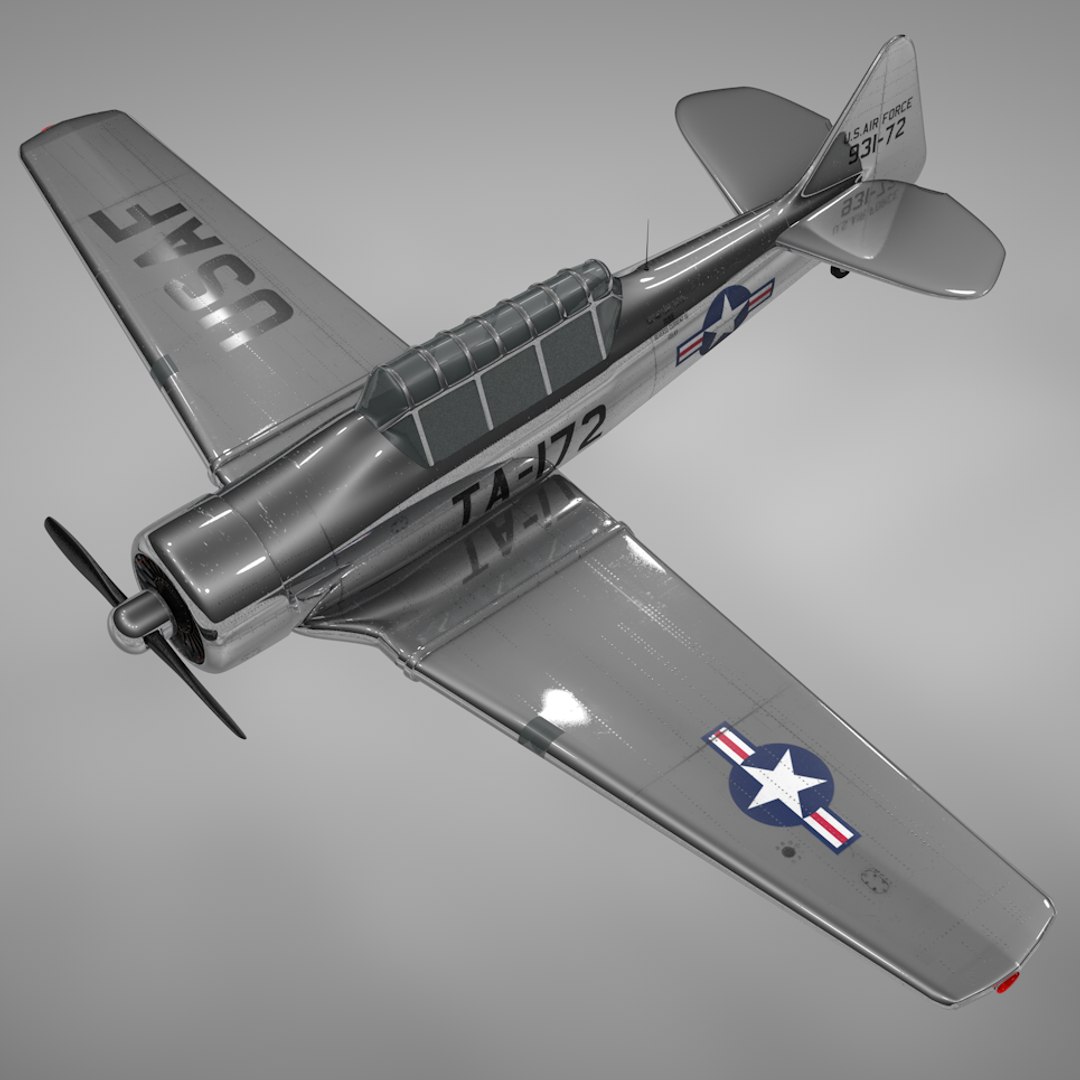 3D T6 Texan Ta 172 Model - TurboSquid 1415641