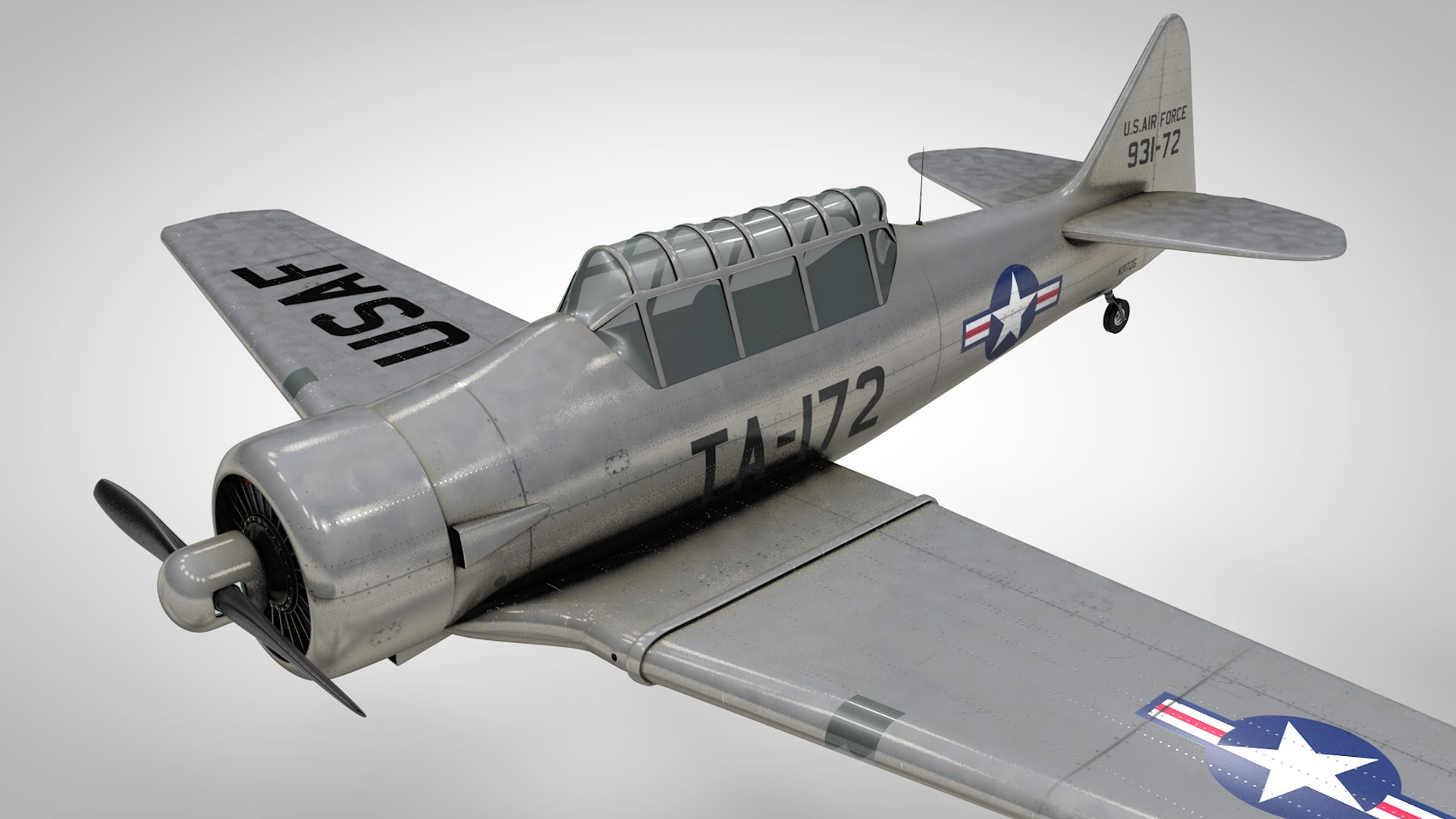 3D T6 Texan Ta 172 Model - TurboSquid 1415641