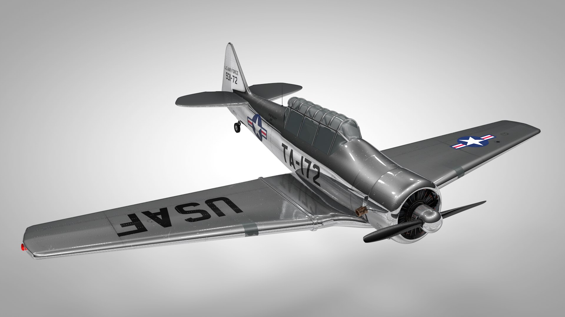 3D T6 Texan Ta 172 Model - TurboSquid 1415641