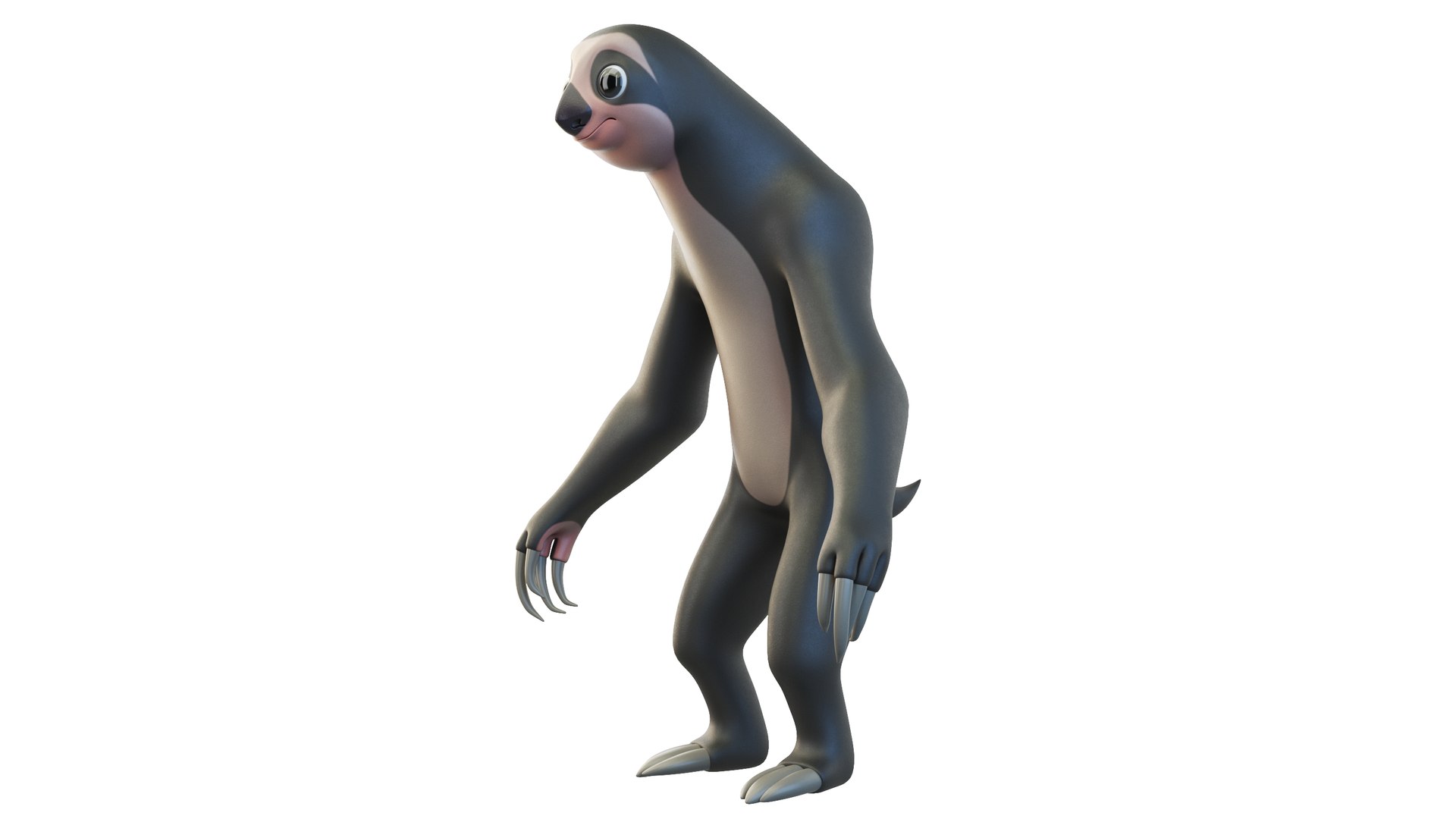 Cartoon Sloth Character 3D Model - TurboSquid 2107157