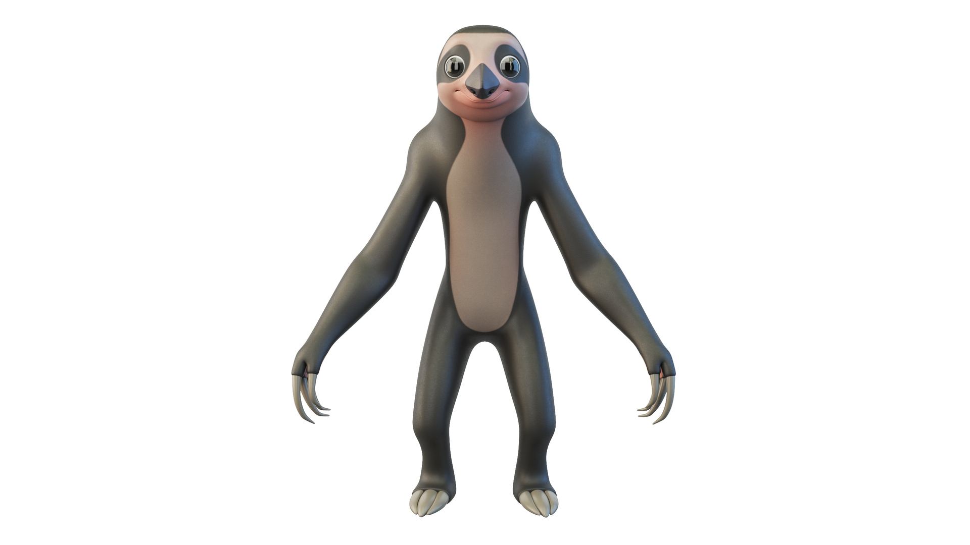 Cartoon Sloth Character 3D Model - TurboSquid 2107157