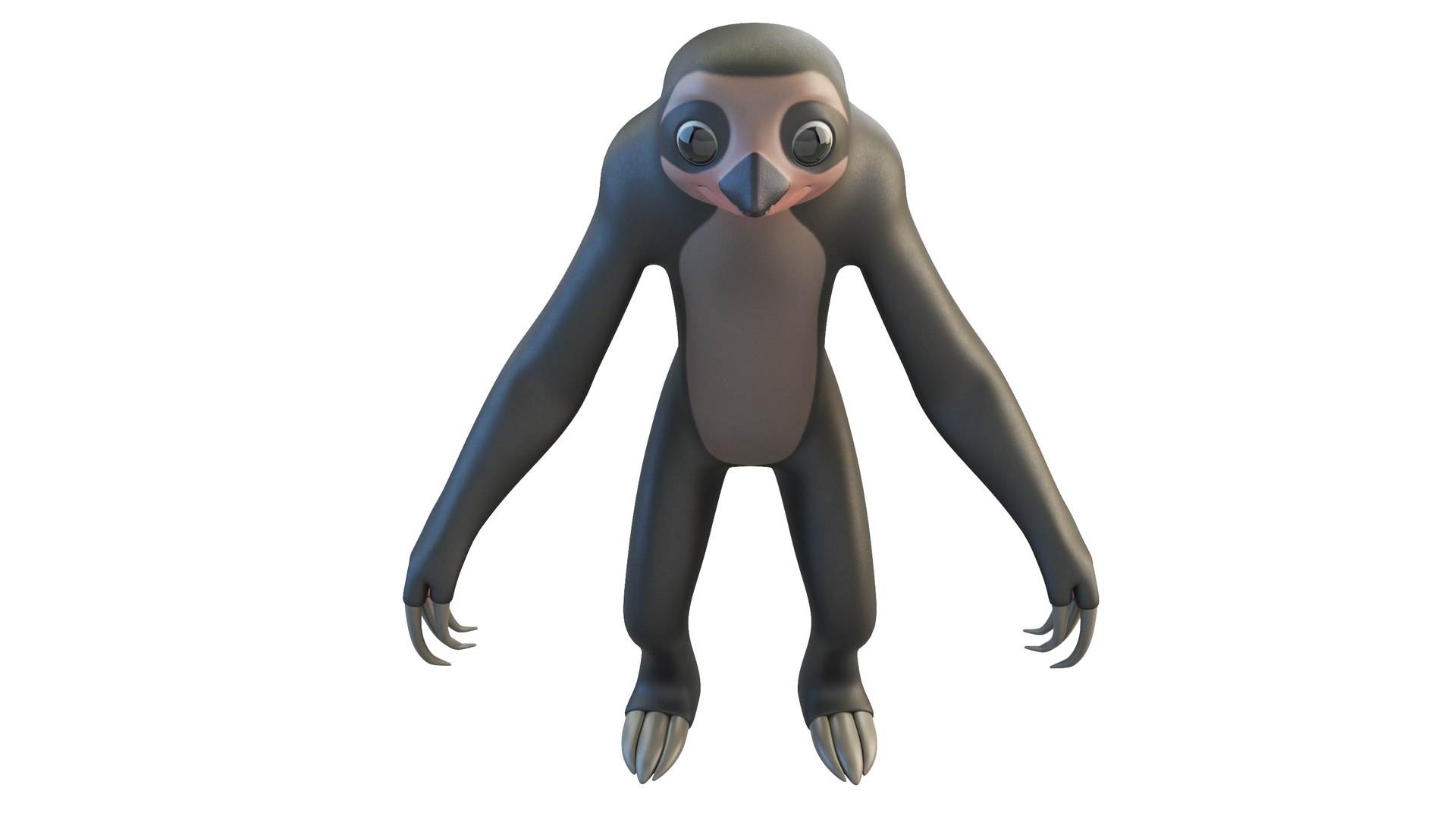 Cartoon Sloth Character 3D Model - TurboSquid 2107157