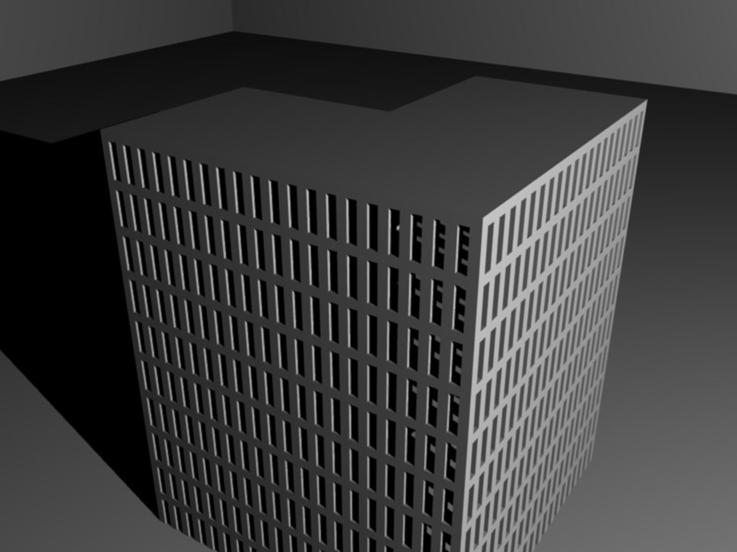 3ds Max Story L-shaped Building