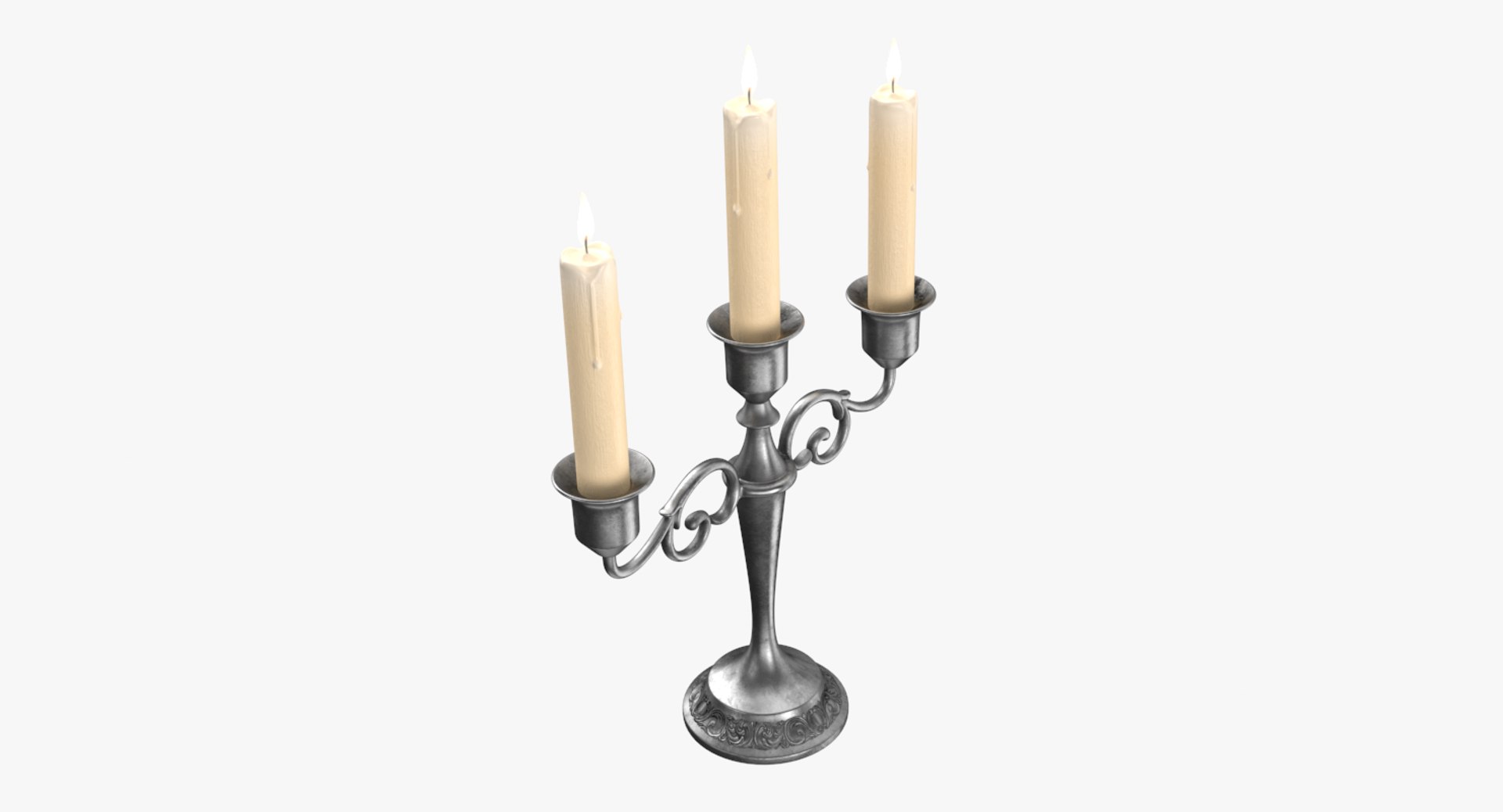 3D Candlestick Candles Model - TurboSquid 1397527