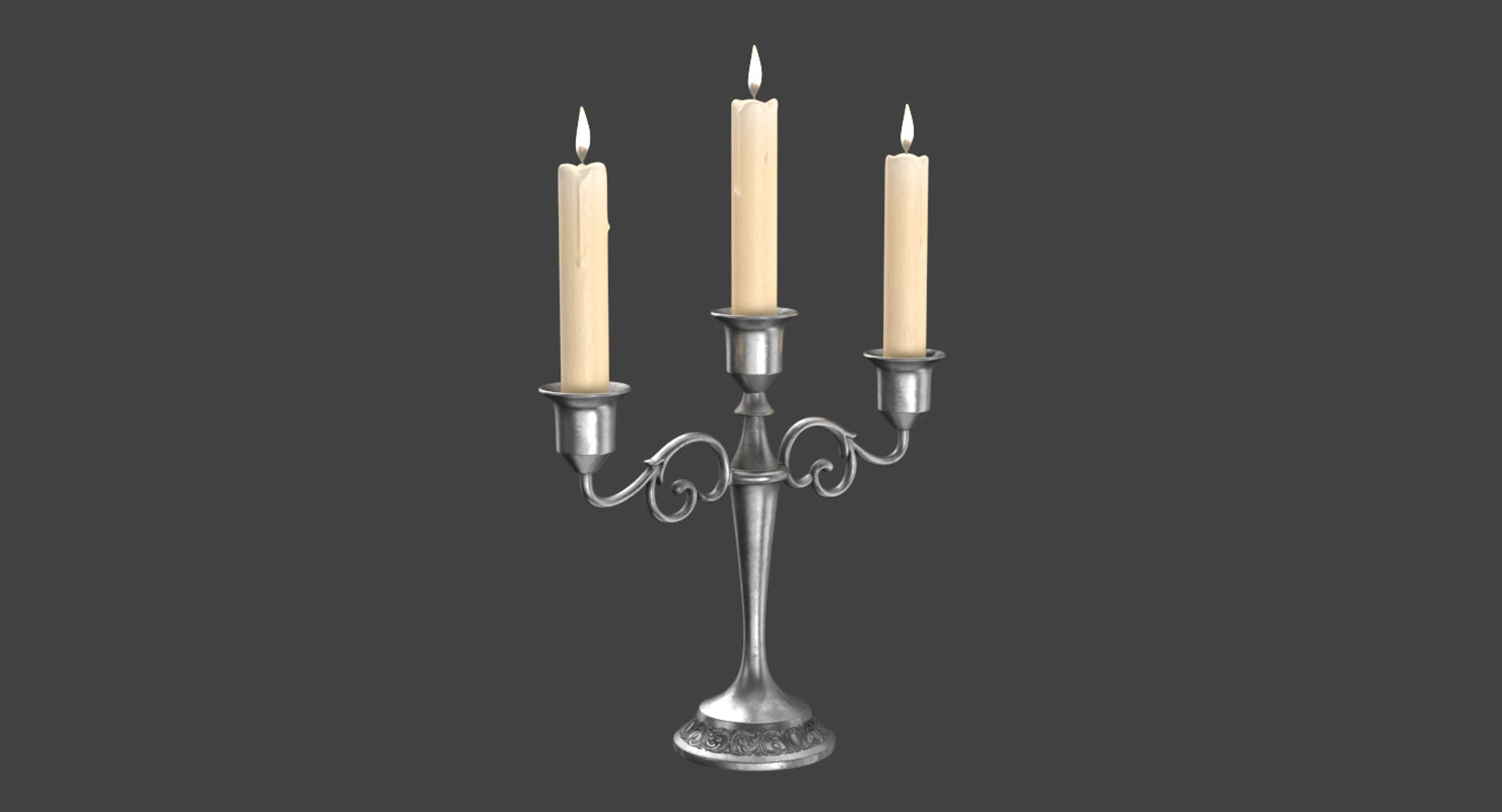 3D Candlestick Candles Model - TurboSquid 1397527