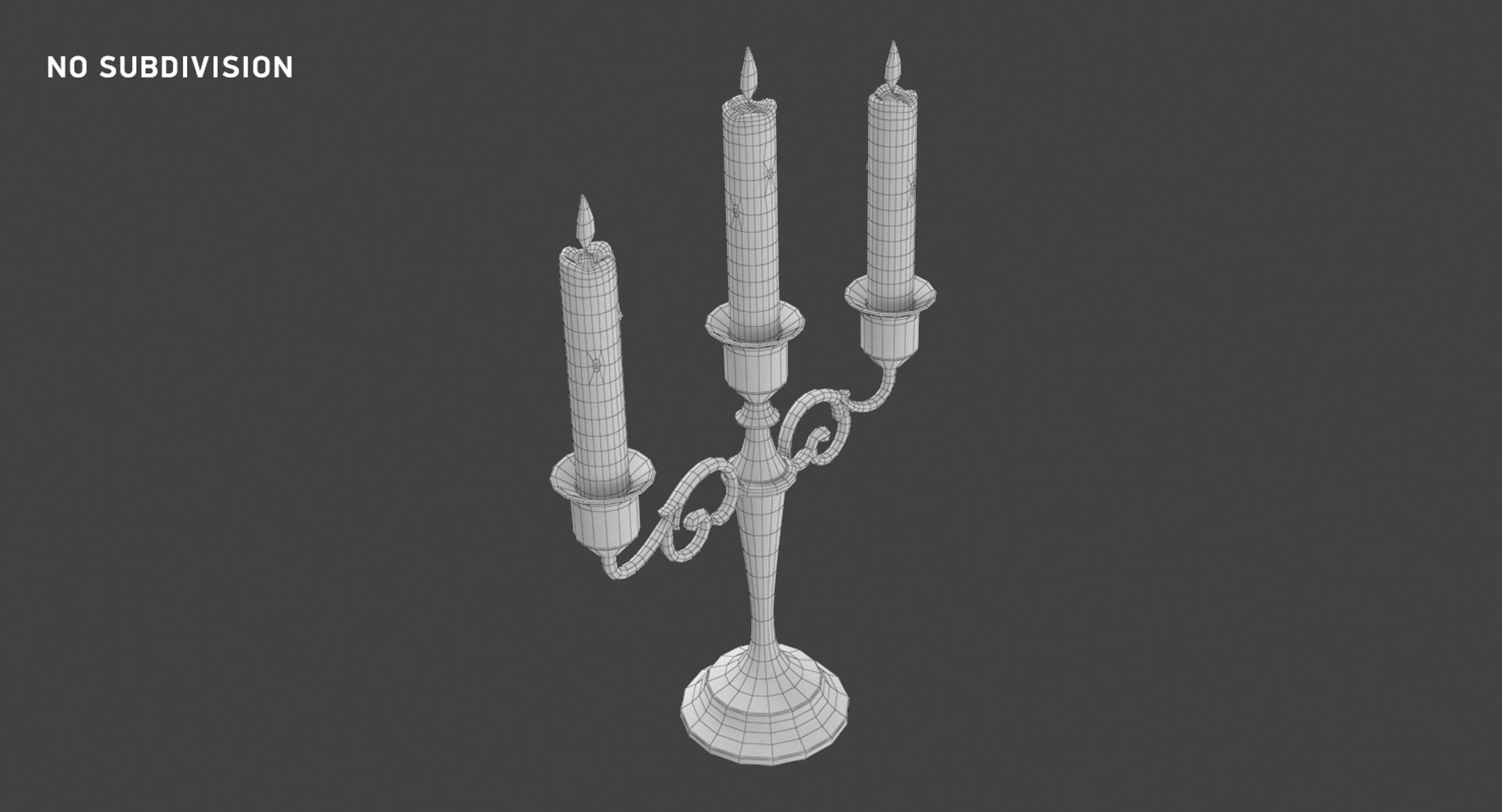 3D Candlestick Candles Model - TurboSquid 1397527