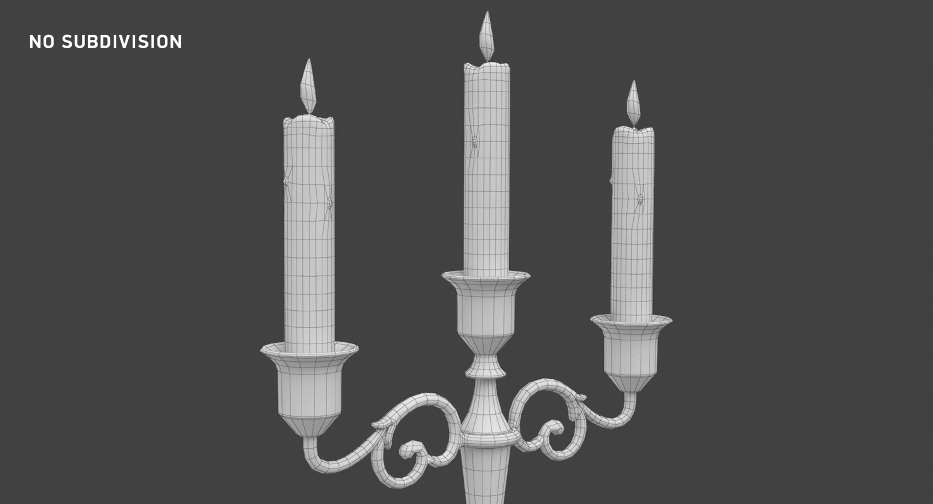 3D Candlestick Candles Model - TurboSquid 1397527