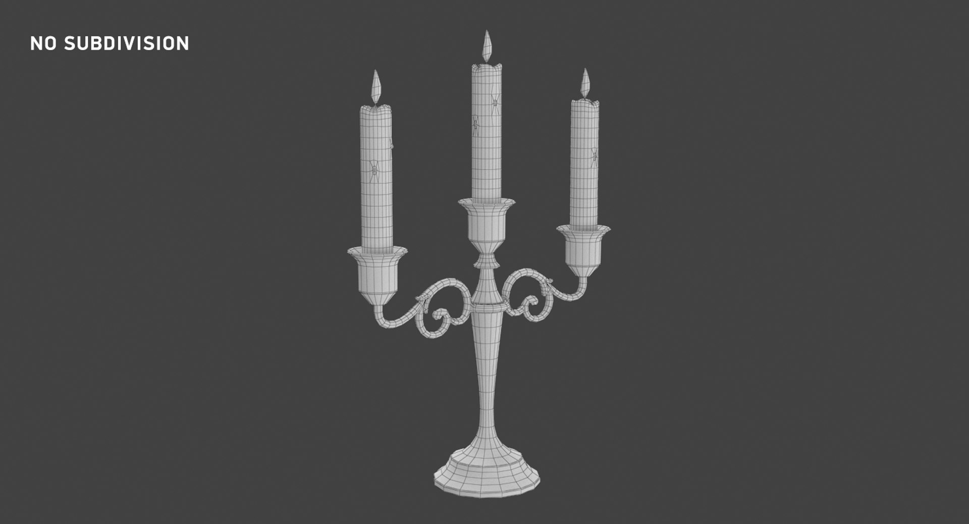 3D Candlestick Candles Model - TurboSquid 1397527