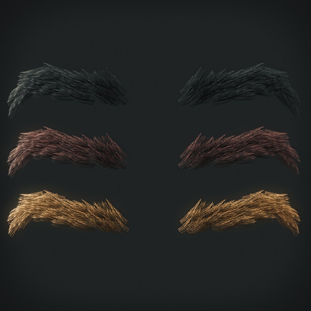 3D Eyebrows 3 - TurboSquid 1491702