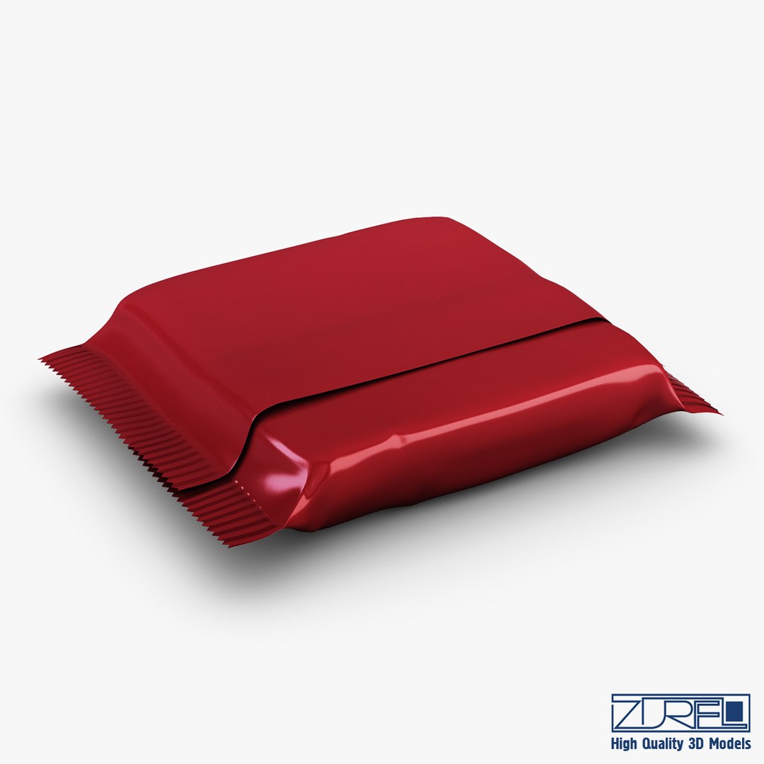3d Candy Wrapper V 3 Model