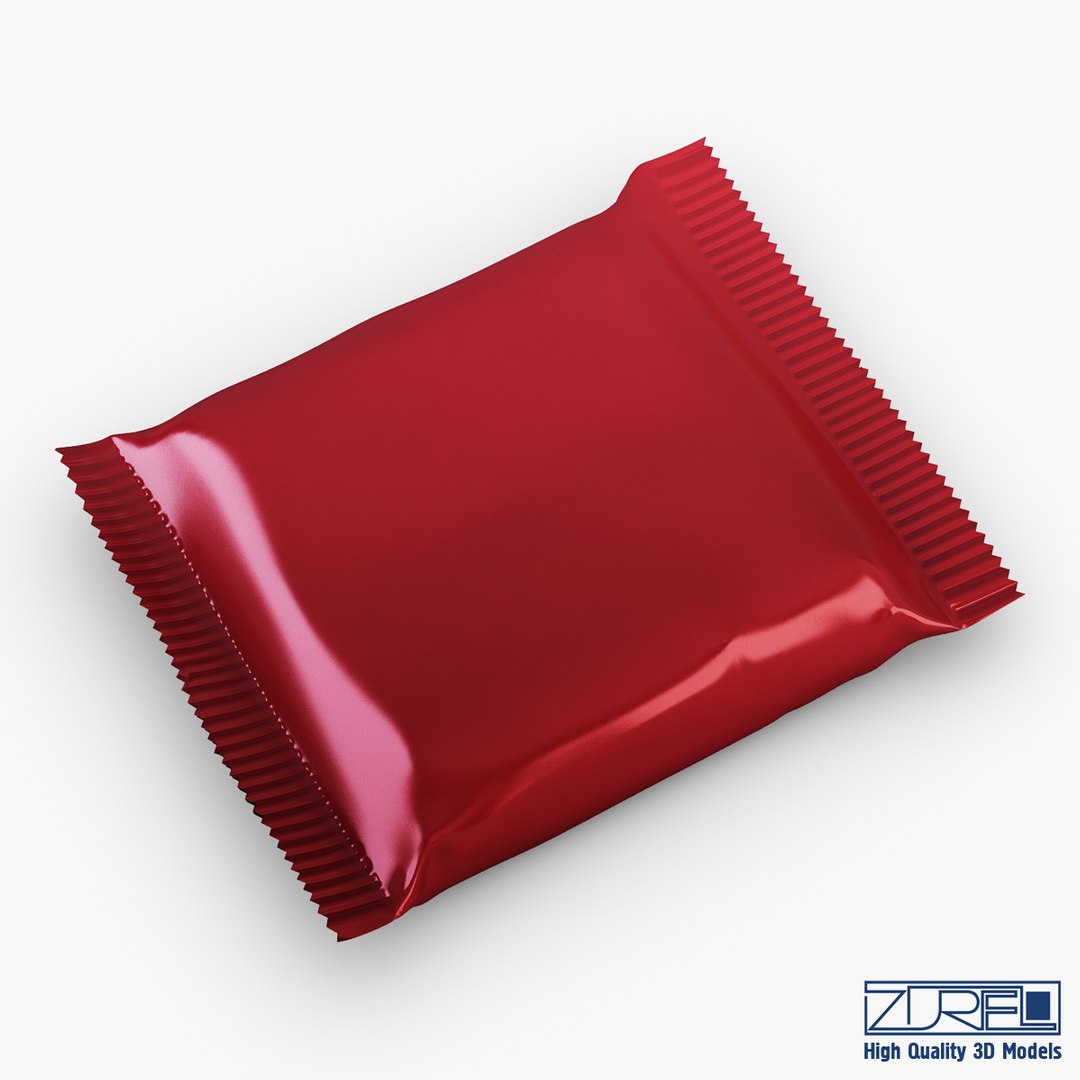 3d Candy Wrapper V 3 Model