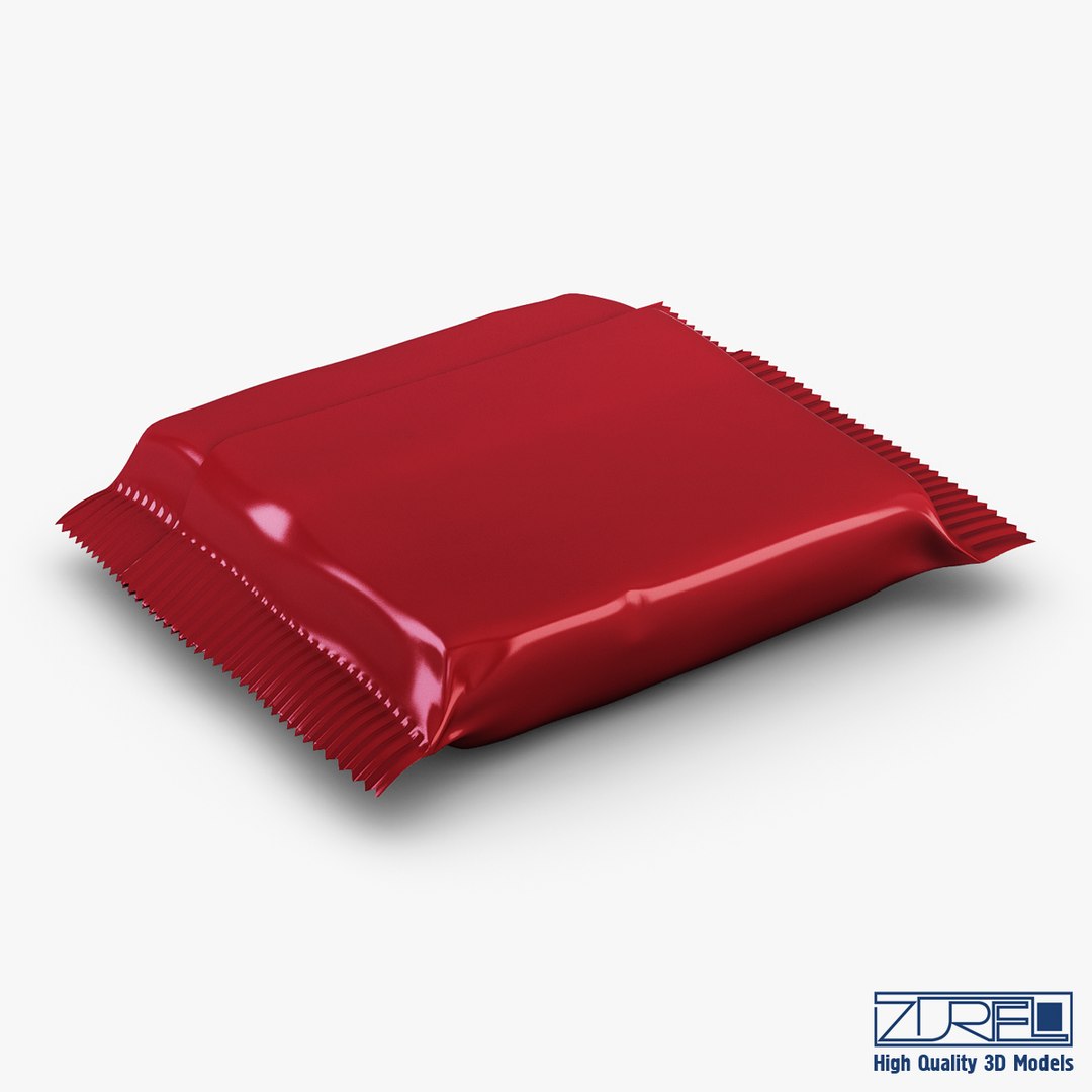 3d Candy Wrapper V 3 Model