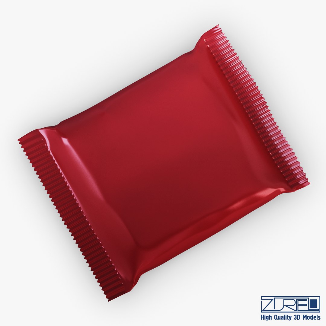 3d Candy Wrapper V 3 Model