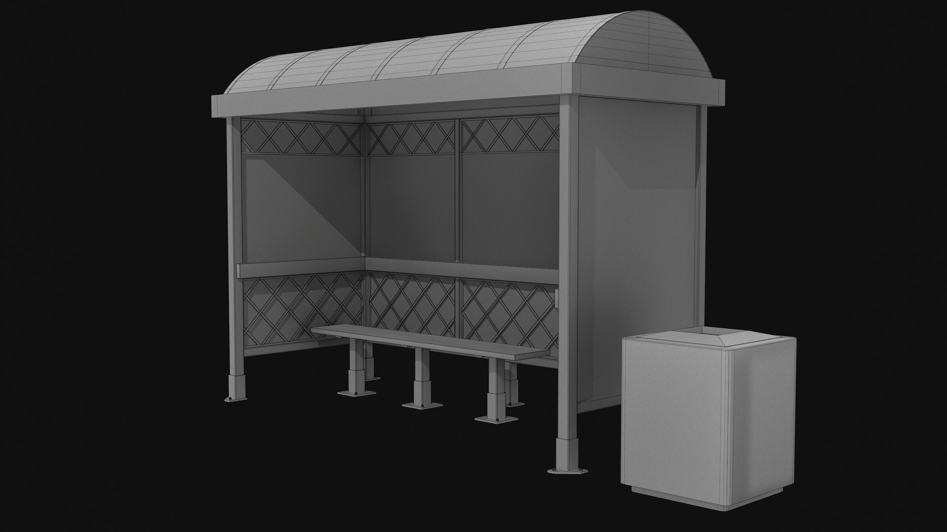 Columbus Bus Stop 3D Model - TurboSquid 1807296