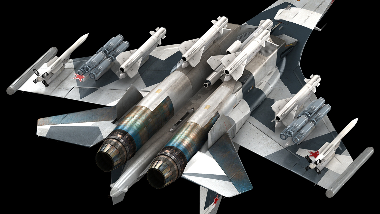 Sukhoi su-35 modeled 3D model - TurboSquid 1331298