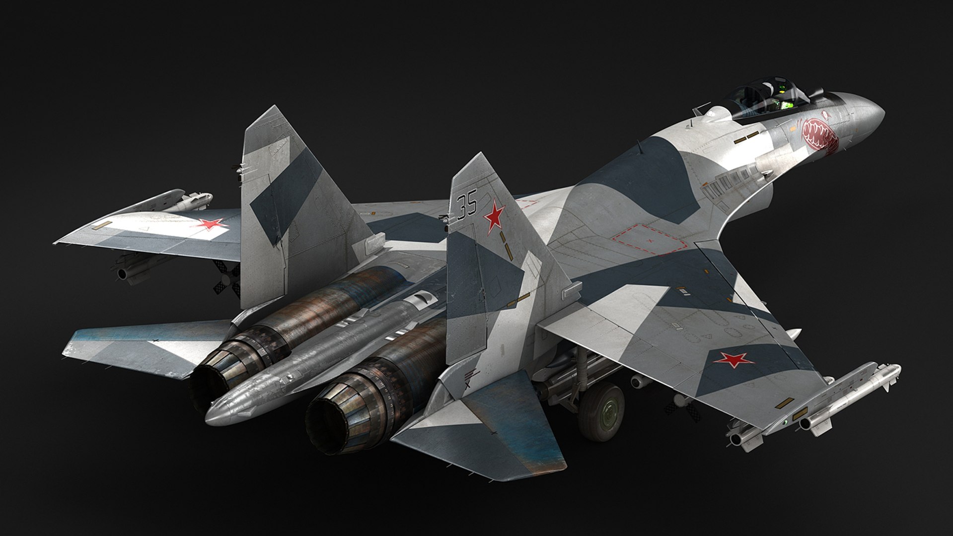 Sukhoi Su-35 Modeled 3D Model - TurboSquid 1331298