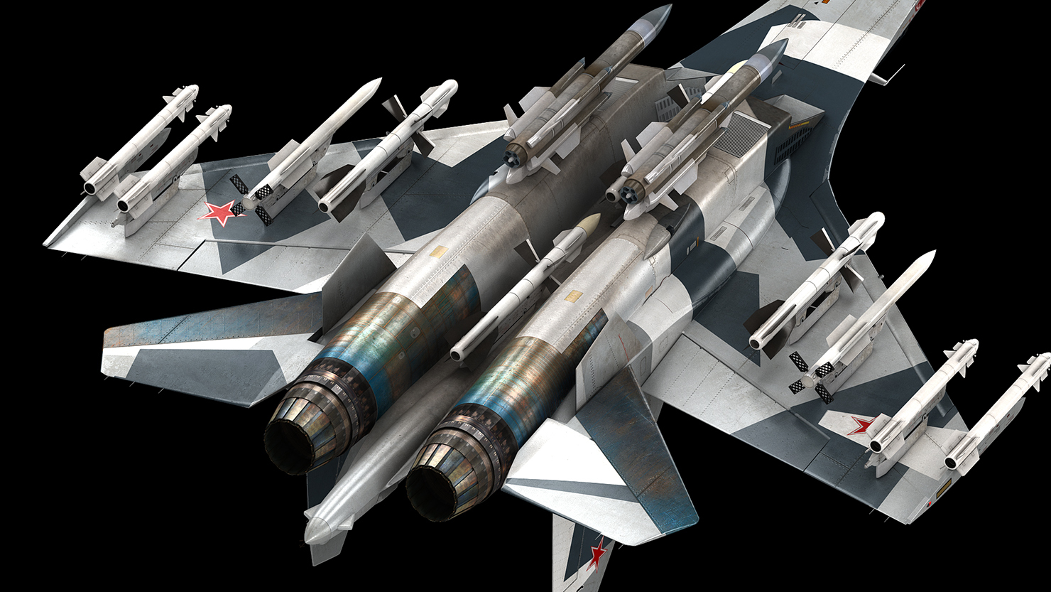 Sukhoi su-35 modeled 3D model - TurboSquid 1331298