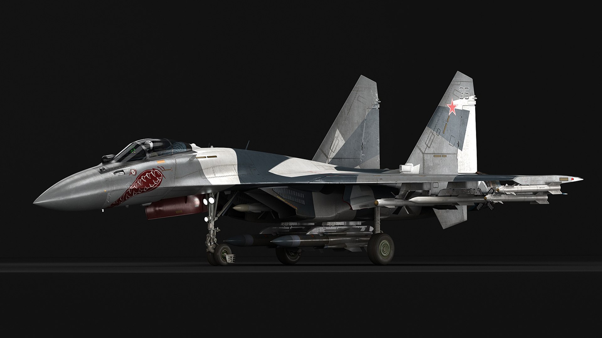Sukhoi Su-35 Modeled 3D Model - TurboSquid 1331298
