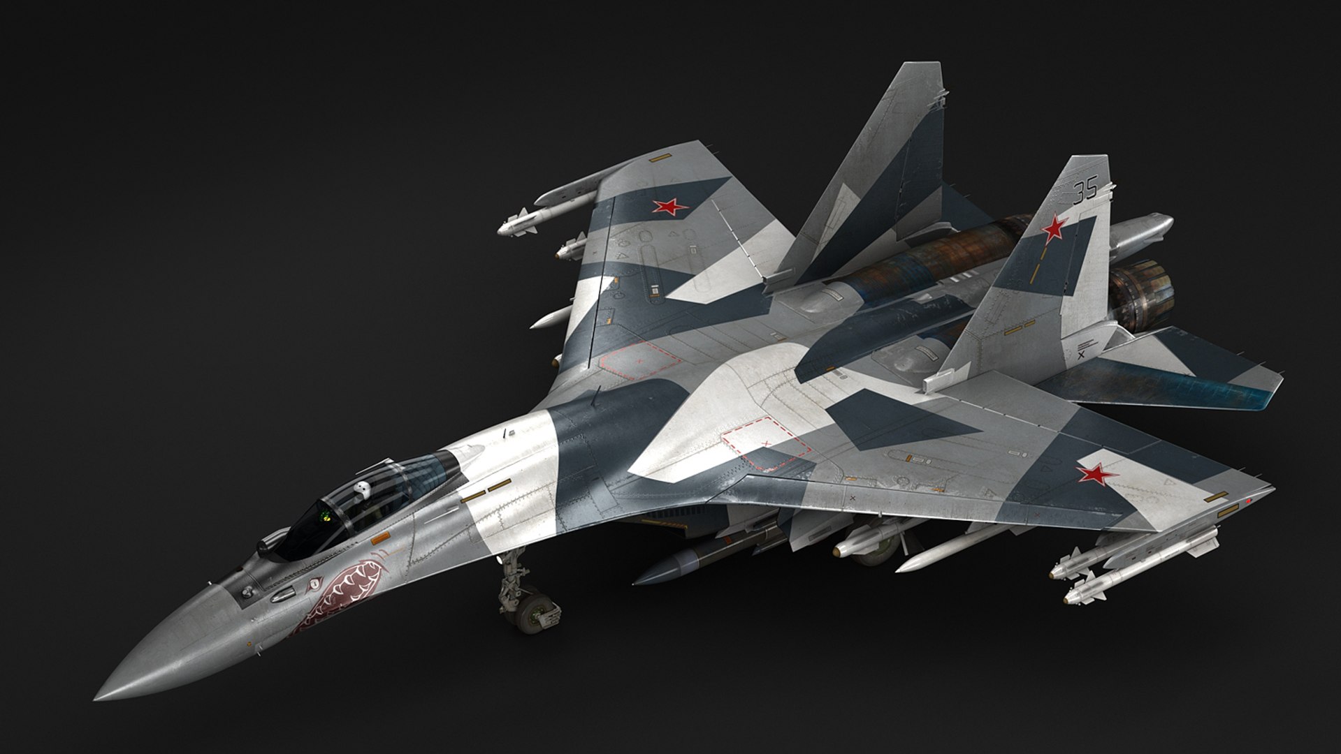 Sukhoi Su-35 Modeled 3D Model - TurboSquid 1331298