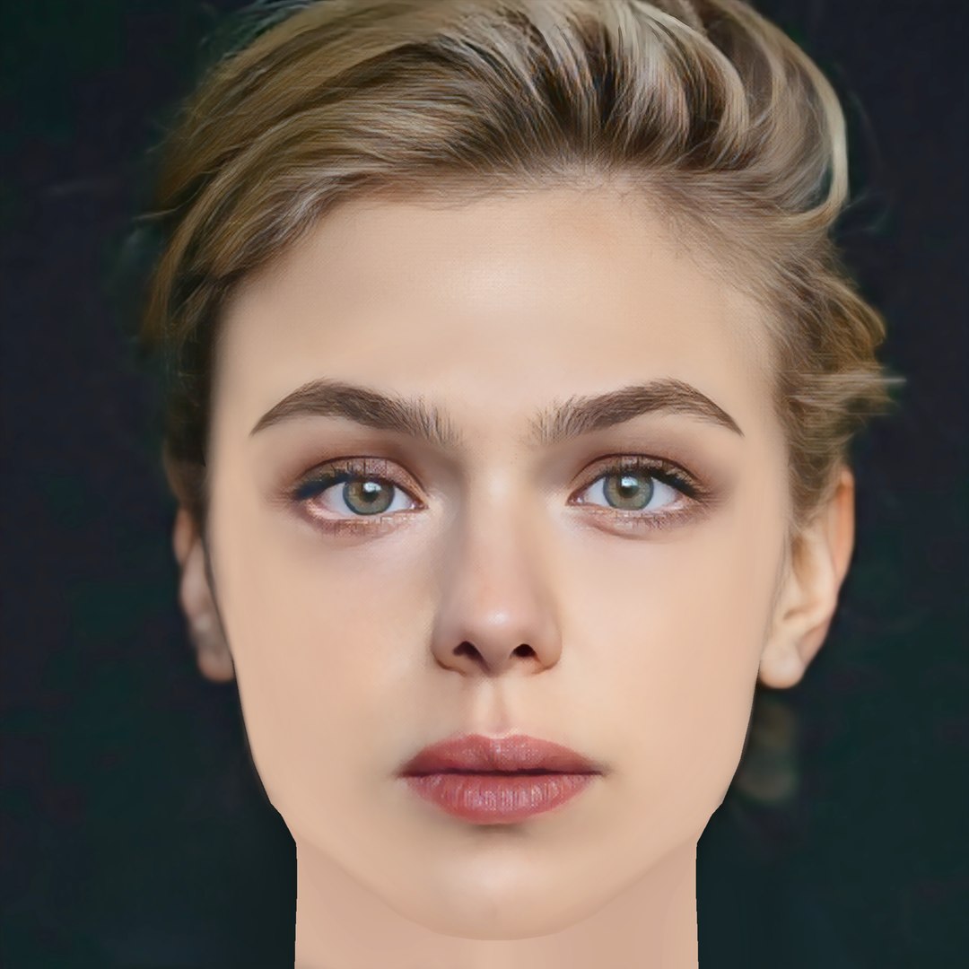 Taisiya Vilkova Head - No Hair - Low Poly Head For Game Model - TurboSquid 2356000