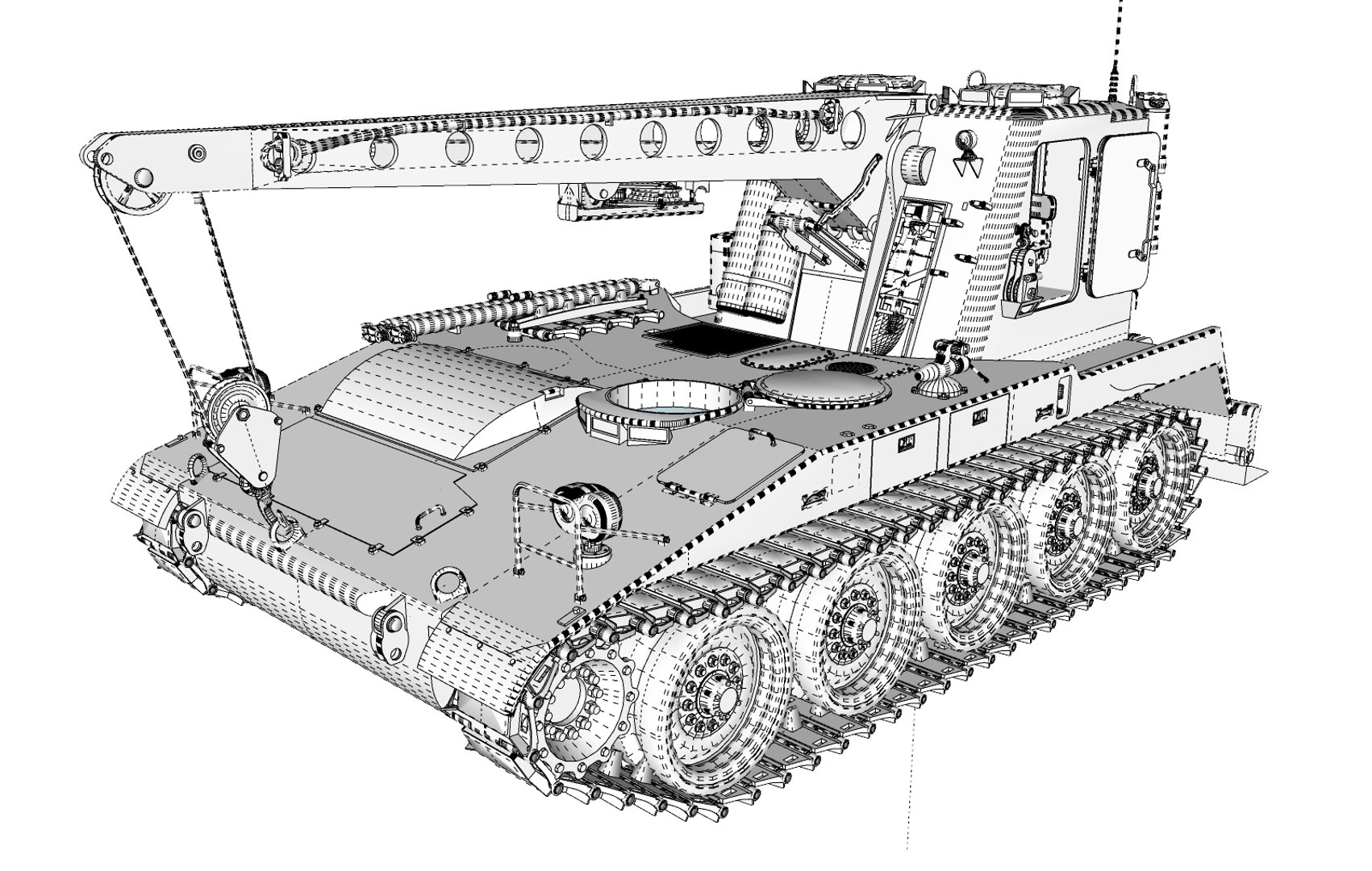 3D Collection M88-A 1 - ARV M88A-2 Hercules ARV - M578 - ARV Bysanders ...