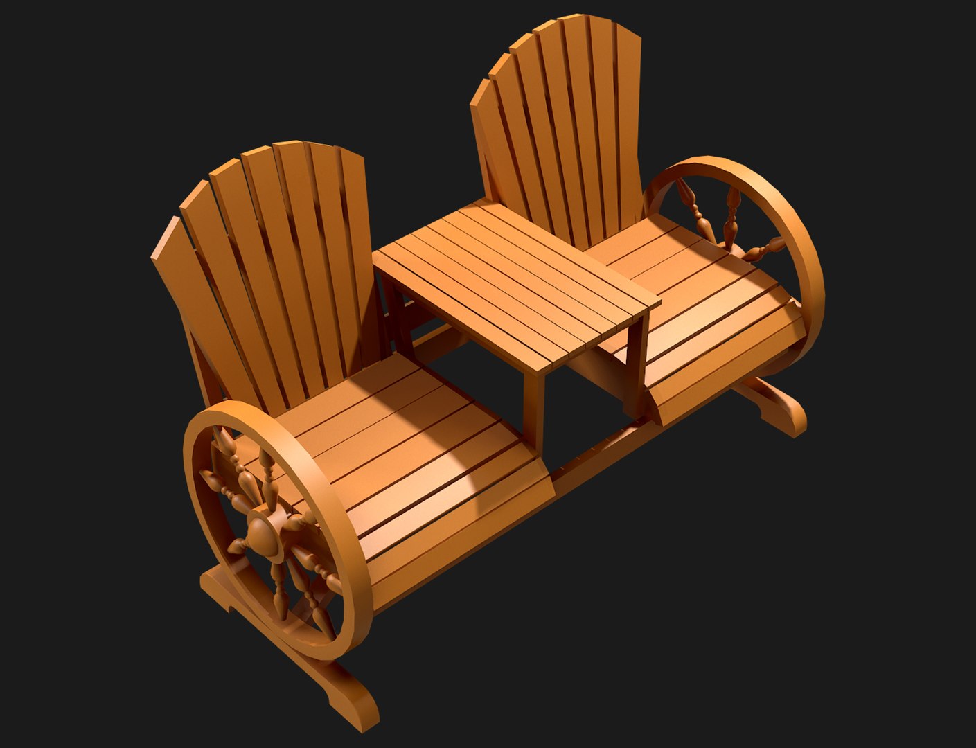 Garden Bench 4-Old Version 3D Model - TurboSquid 2309422